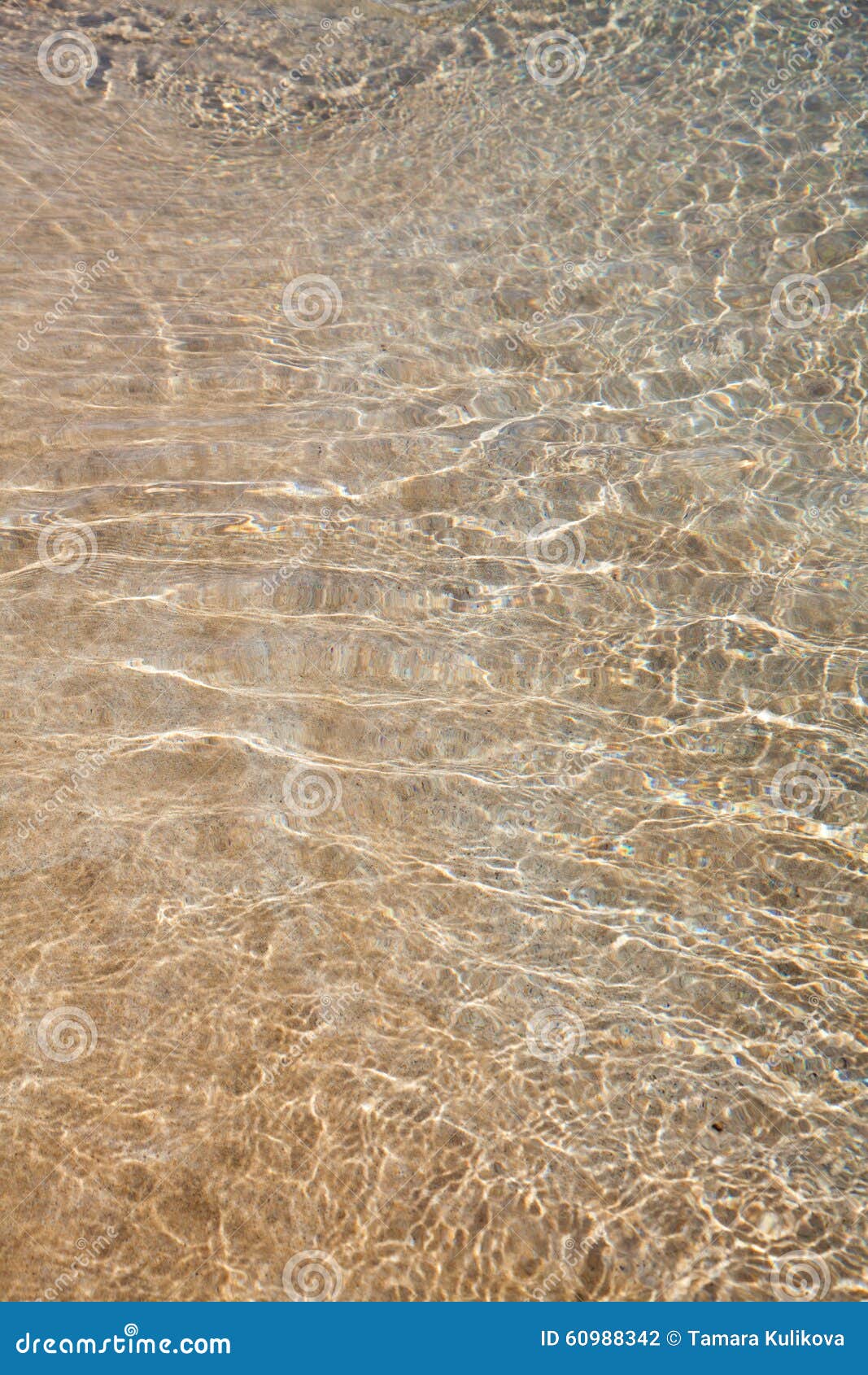 Shallow water over sand stock photo. Image of coast, surface - 60988342