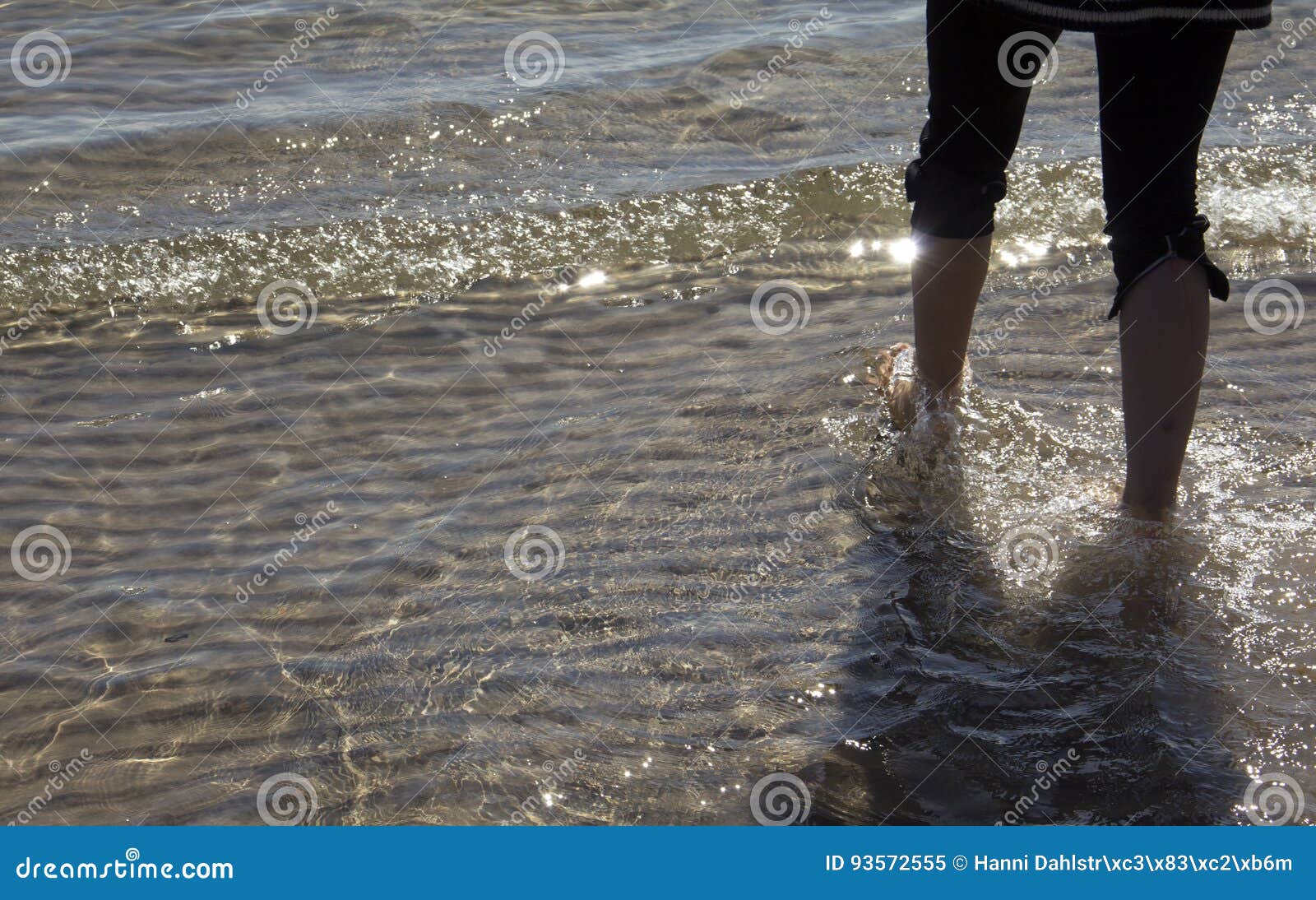 Shallow water stock image. Image of sand, legs, waves - 93572555