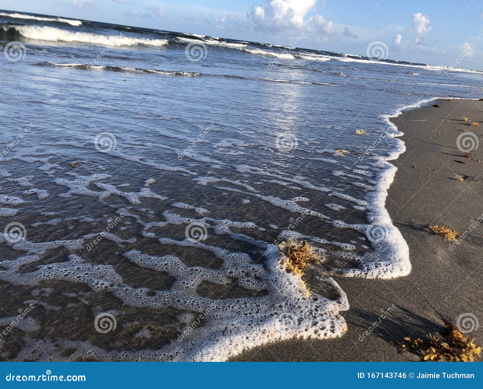 Shallow Water on the Shore of the Beach Stock Photo - Image of enjoy ...