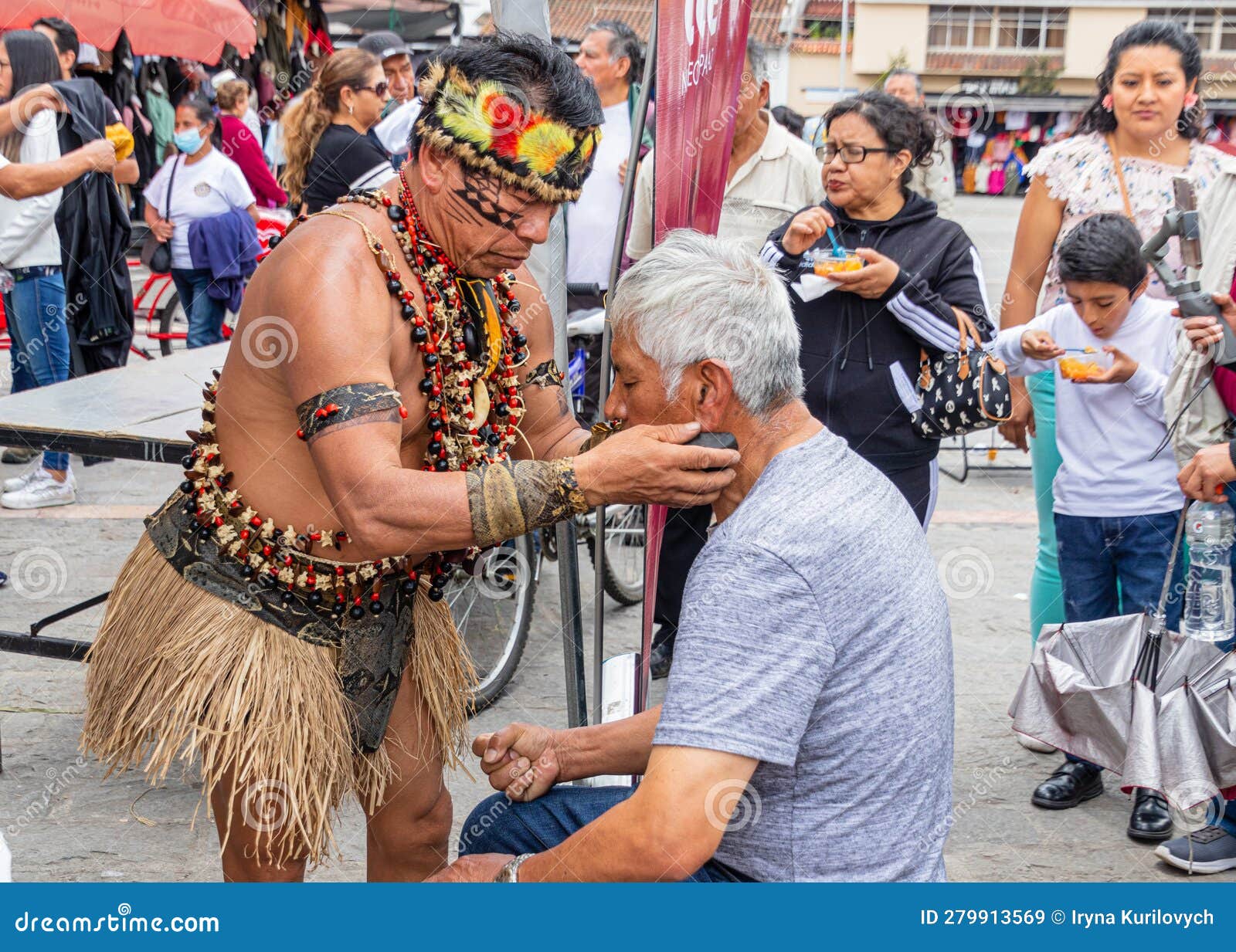 A Shaman Conducts an Ancient Ceremony of Purification and Healing ...