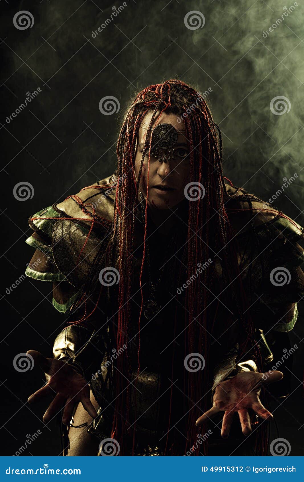 Shaman stock photo. Image of misery, forecaster, malicious - 49915312