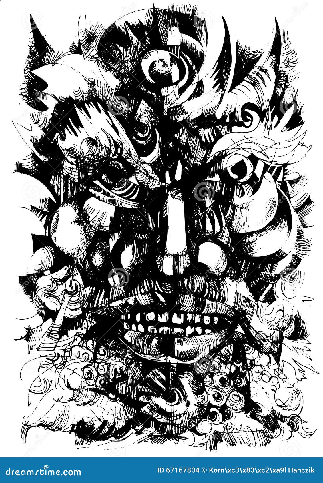 Diablo Head Logo Set Vector | CartoonDealer.com #168081858