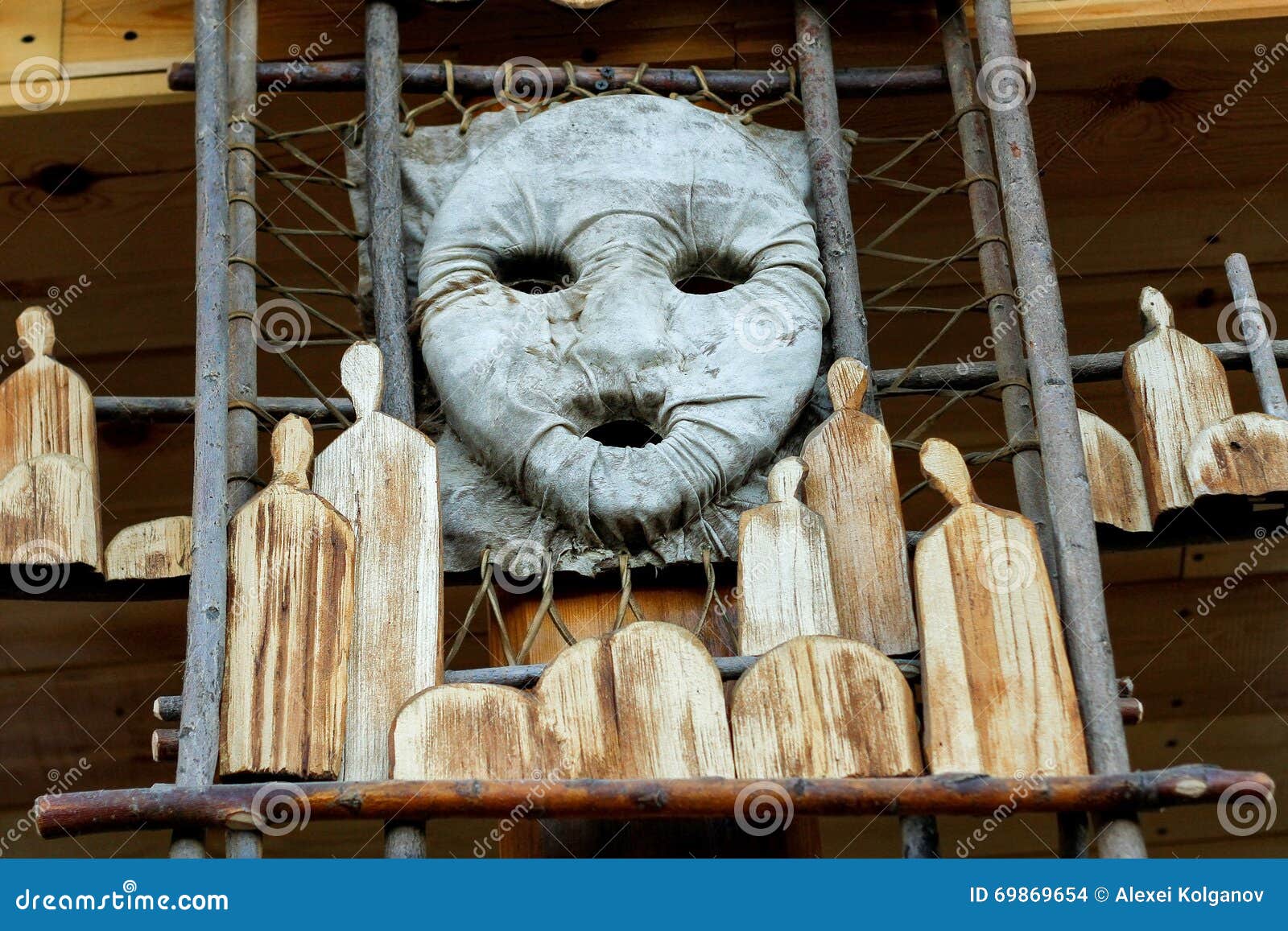 Shaman s mask editorial stock image. Image of primitivism - 69869654