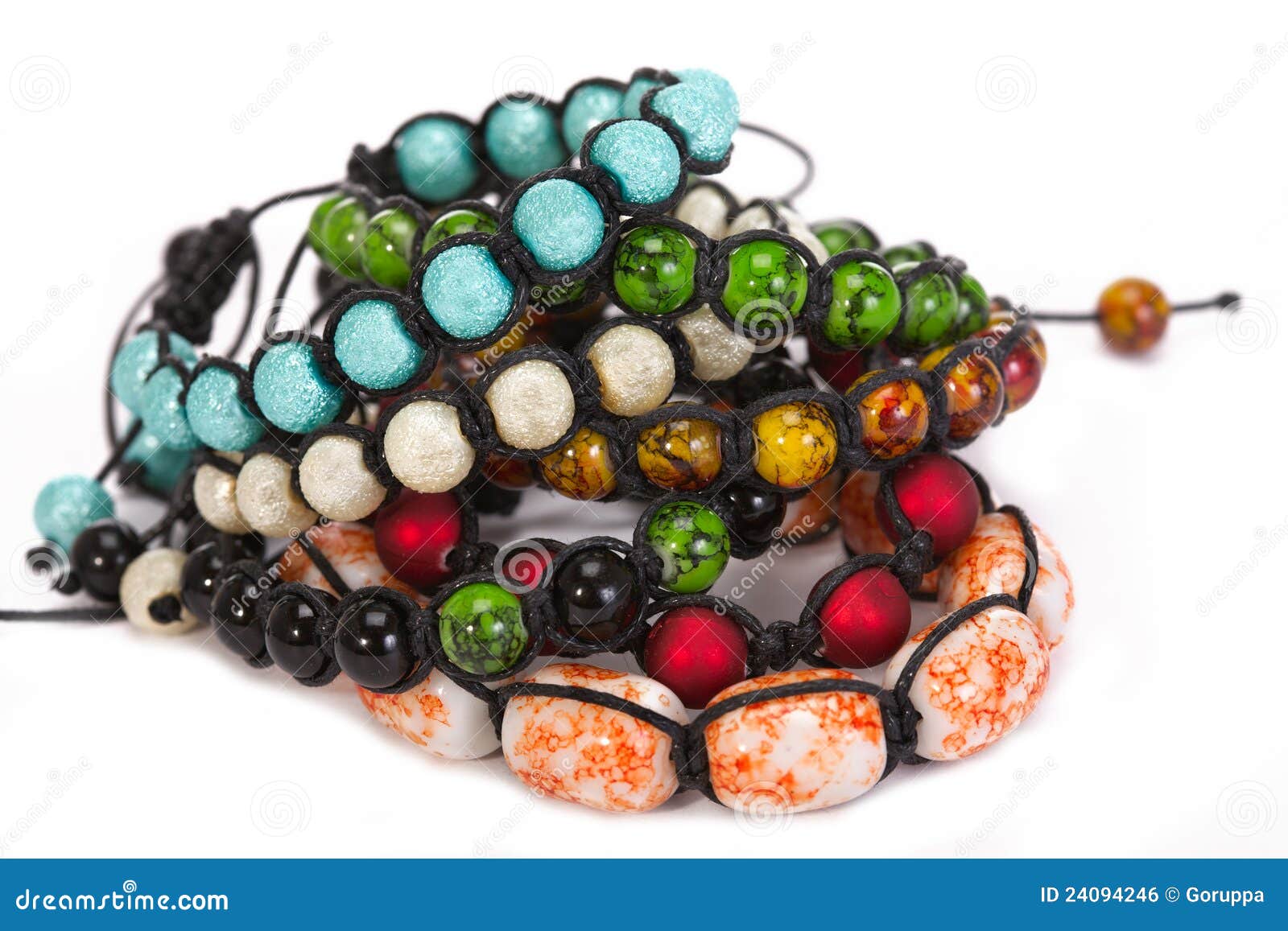 Shamballa bracelet stock photo. Image of beauty, glossy - 24094246