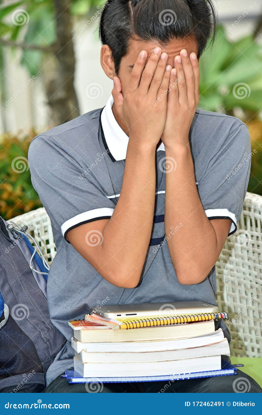 A Shameful Boy Student stock image. Image of scholars - 172462491