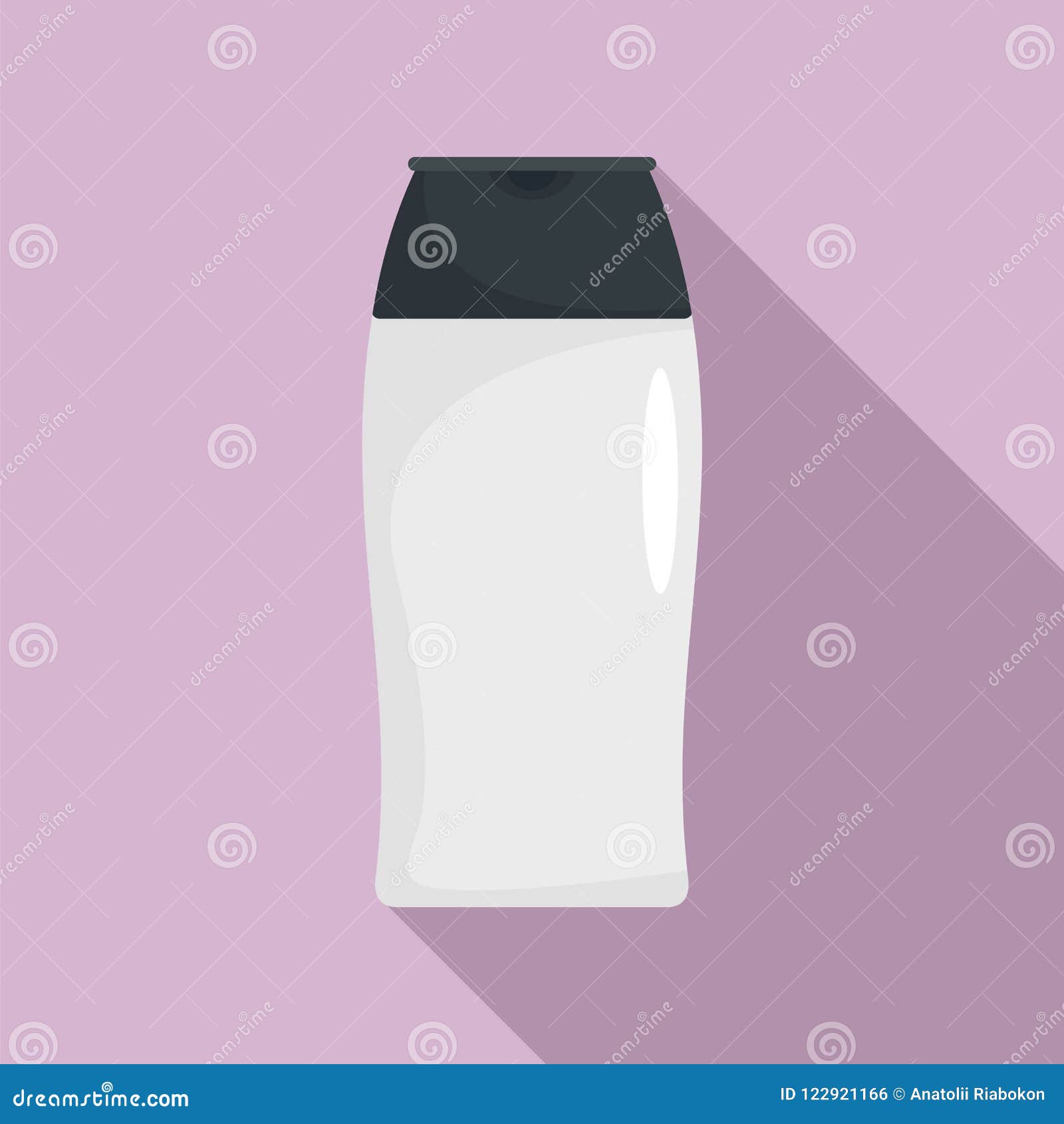 Shampoo Bottle Icon, Flat Style Stock Vector - Illustration of ...