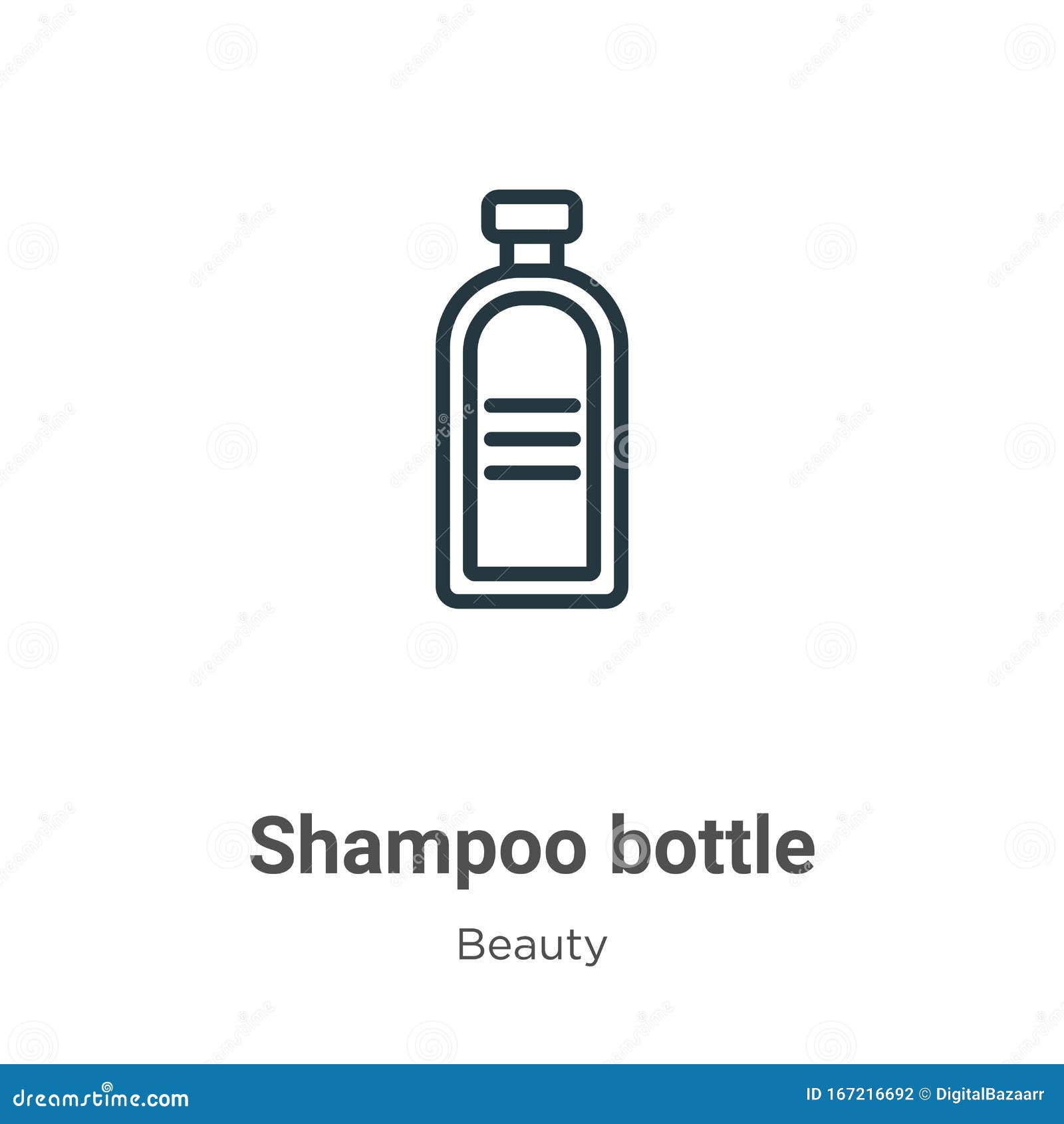 Shampoo Bottle Outline Vector Icon. Thin Line Black Shampoo Bottle Icon ...