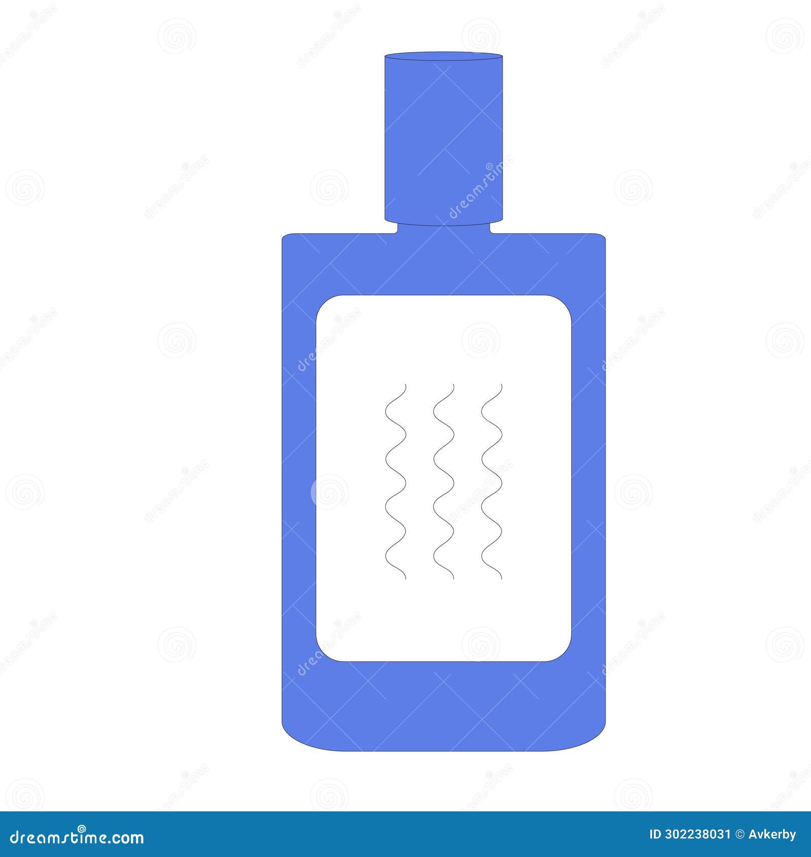 Shampoo or Conditioner for Curly Hair Stock Vector - Illustration of ...