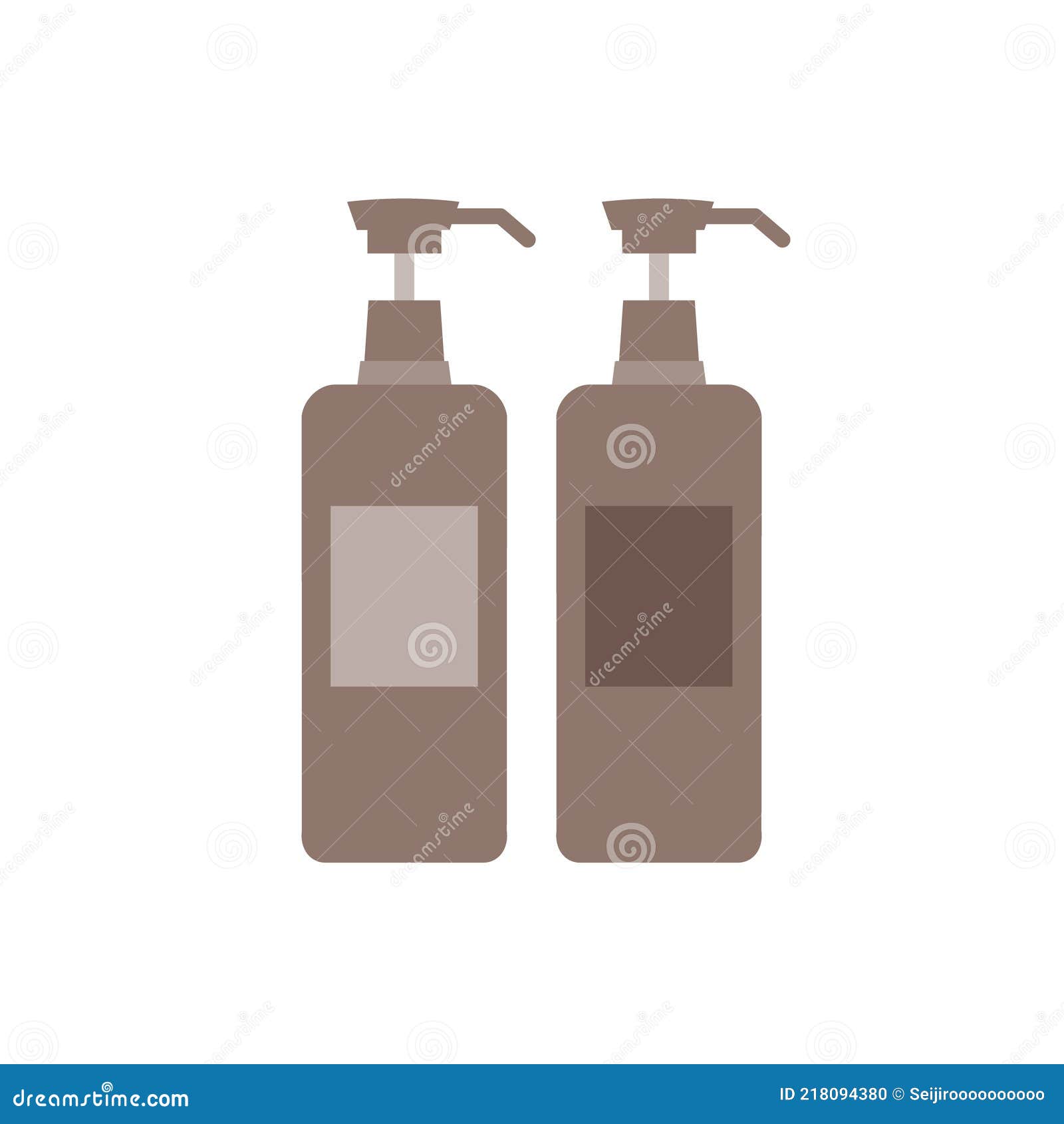 Shampoo and conditioner stock vector. Illustration of material - 218094380