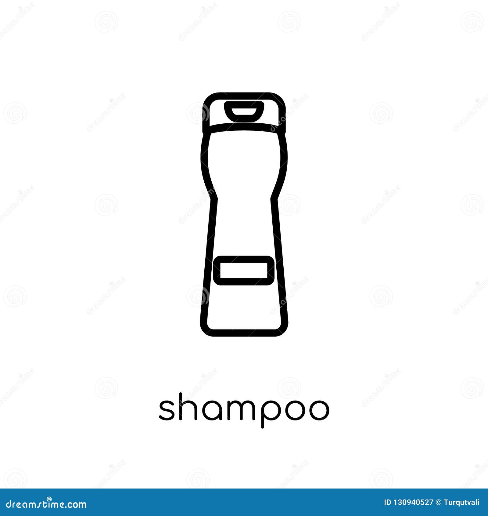 Shampoo Icon. Trendy Modern Flat Linear Vector Shampoo Icon on W Stock ...