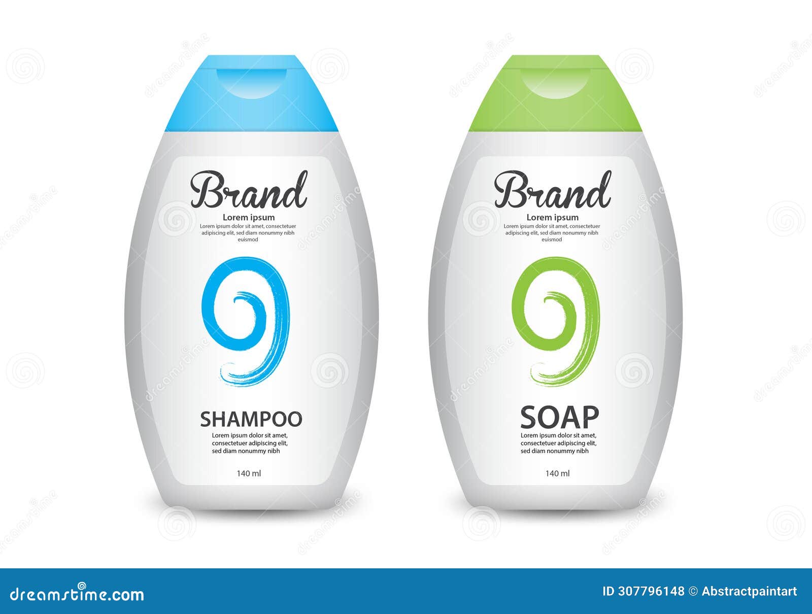 Shampoo Packaging Template Vector, Soap Packaging Label Design ...