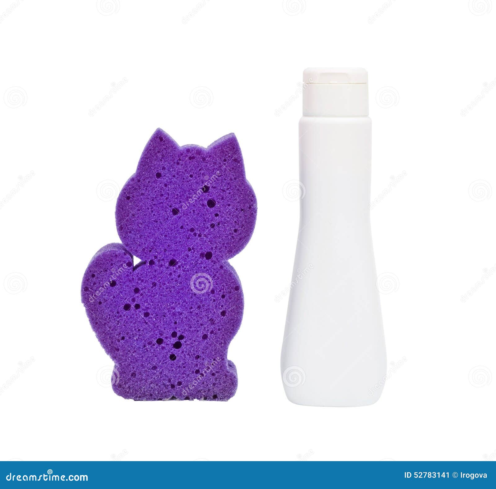 Shampoo and sponge stock image. Image of healthcare, bath - 52783141