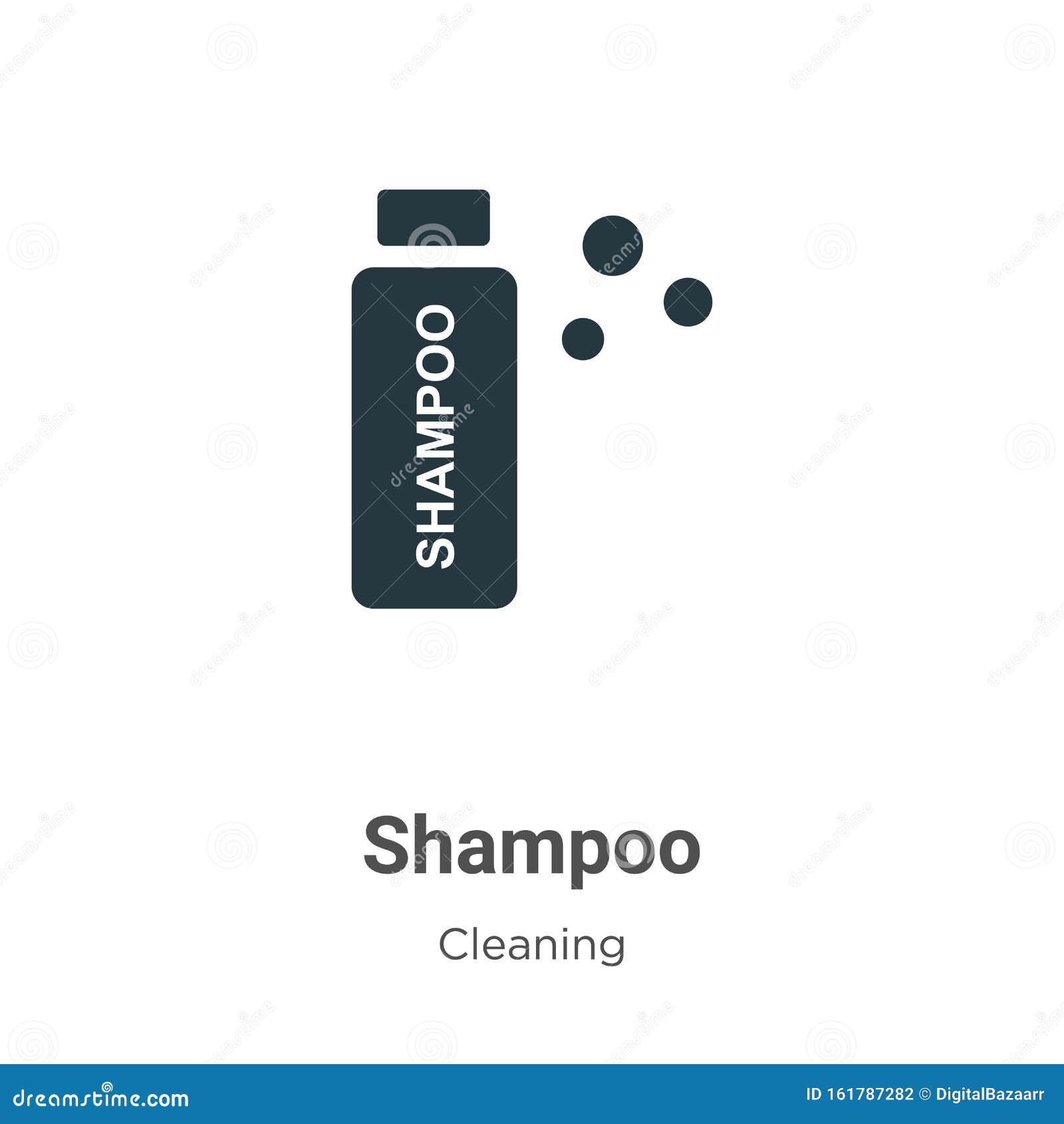 Shampoo Vector Icon on White Background. Flat Vector Shampoo Icon ...