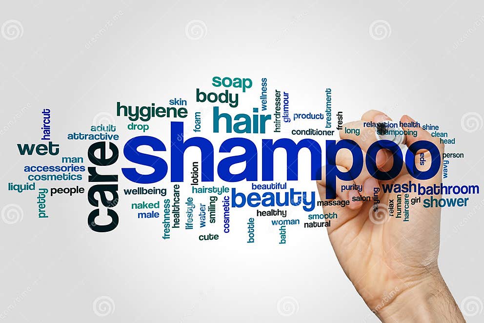 Shampoo word cloud stock image. Image of healthy, naked - 90731661