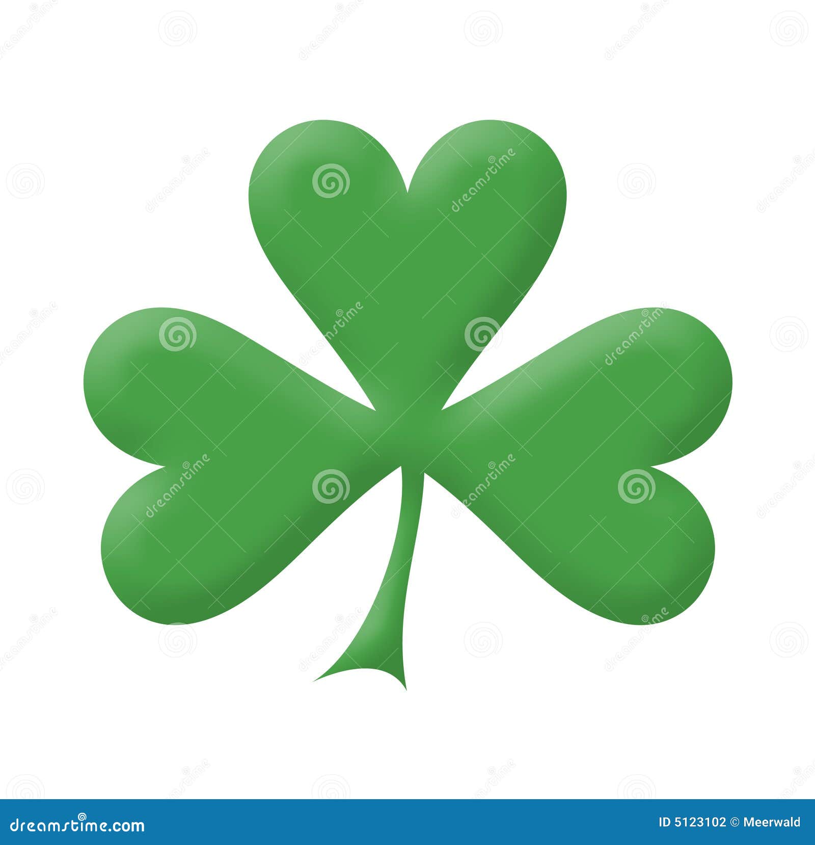 Shamrock stock illustration. Illustration of symbol, emblem - 5123102