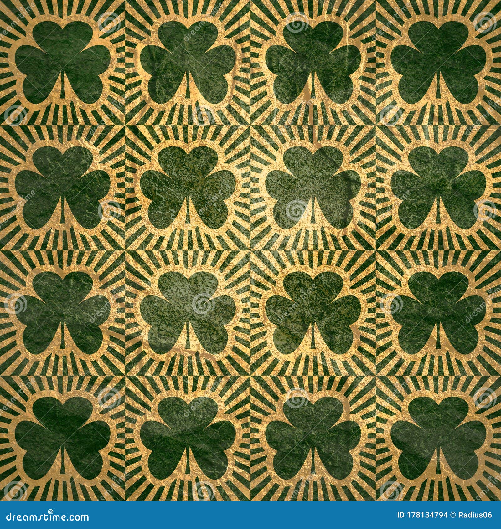 Shamrock abstract backdrop stock illustration. Illustration of celtic ...