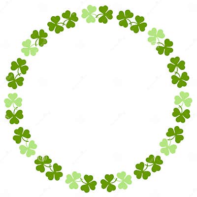 Shamrock Border stock vector. Illustration of frame, four - 4337316