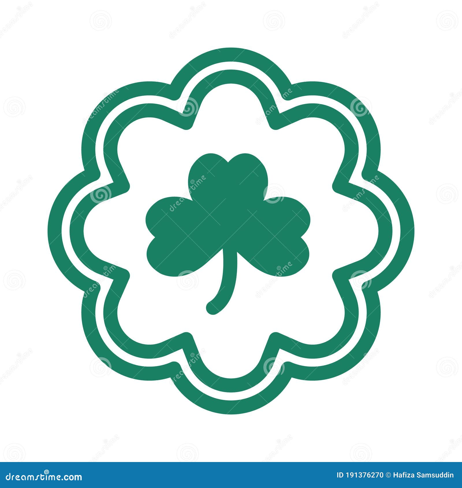 Shamrock Emblem. Vector Illustration Decorative Design Stock Vector ...