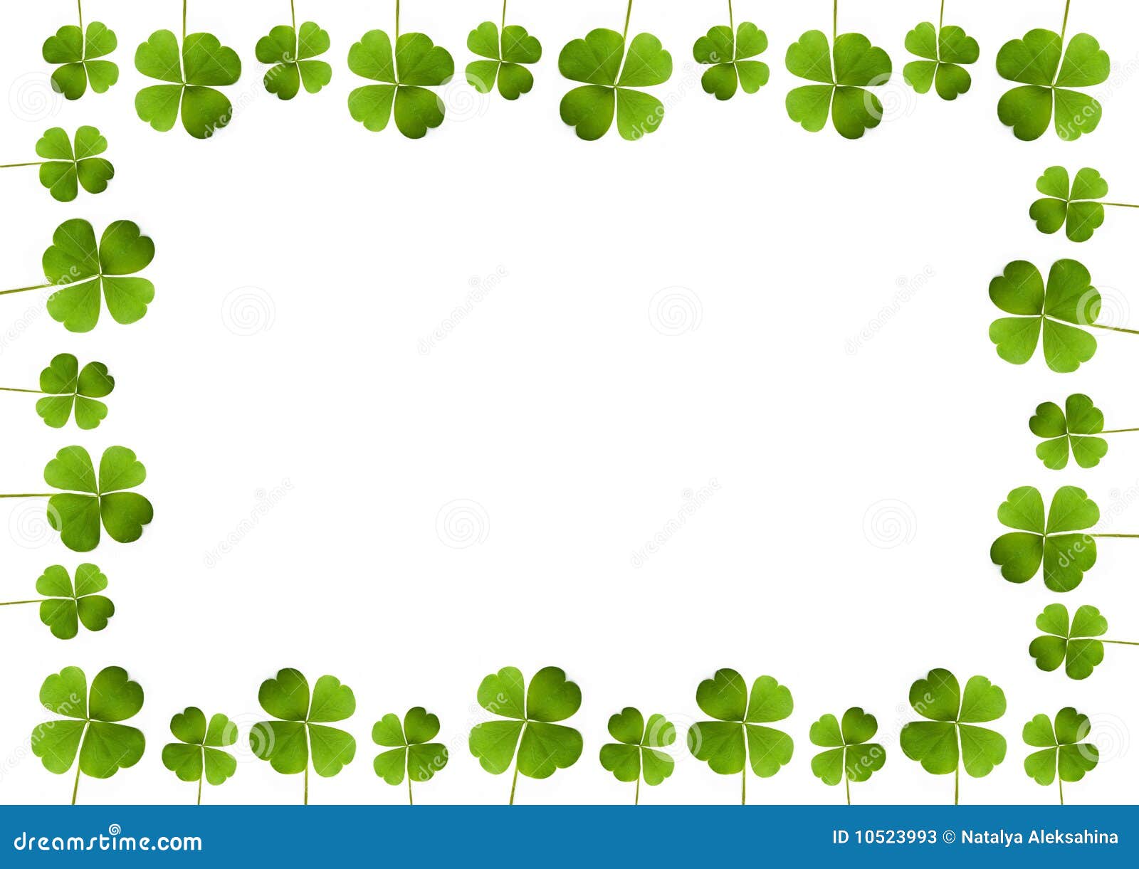 Shamrock frame stock illustration. Illustration of lucky - 10523993