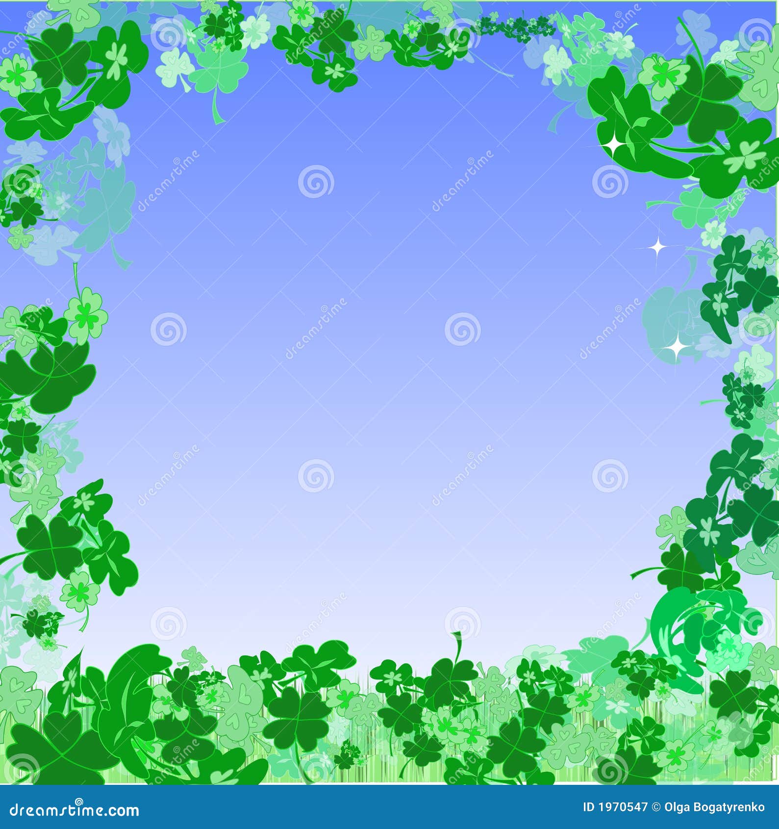 Shamrock Frame stock illustration. Illustration of render - 1970547