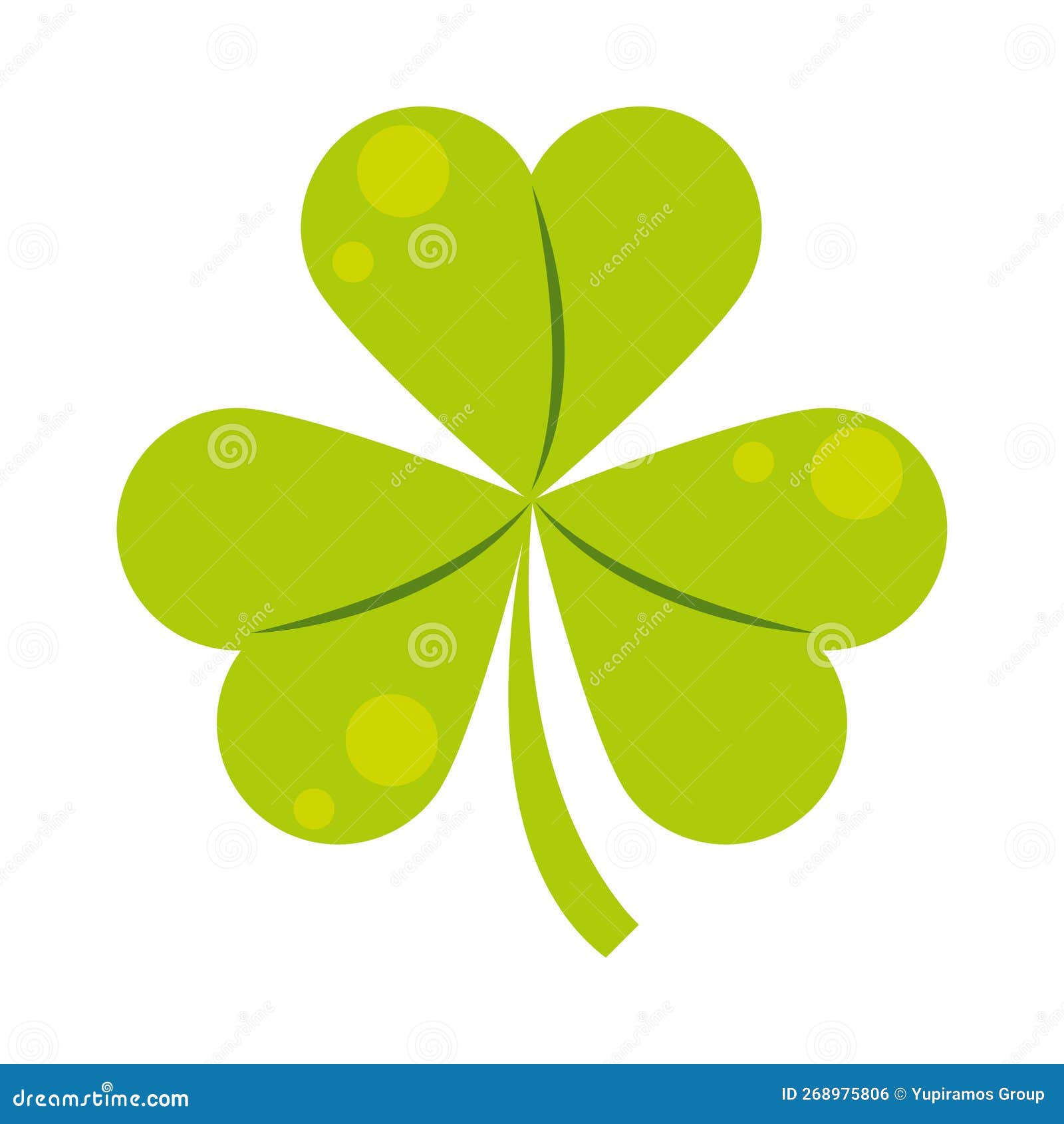 Shamrock icon isolated stock vector. Illustration of isolated - 268975806
