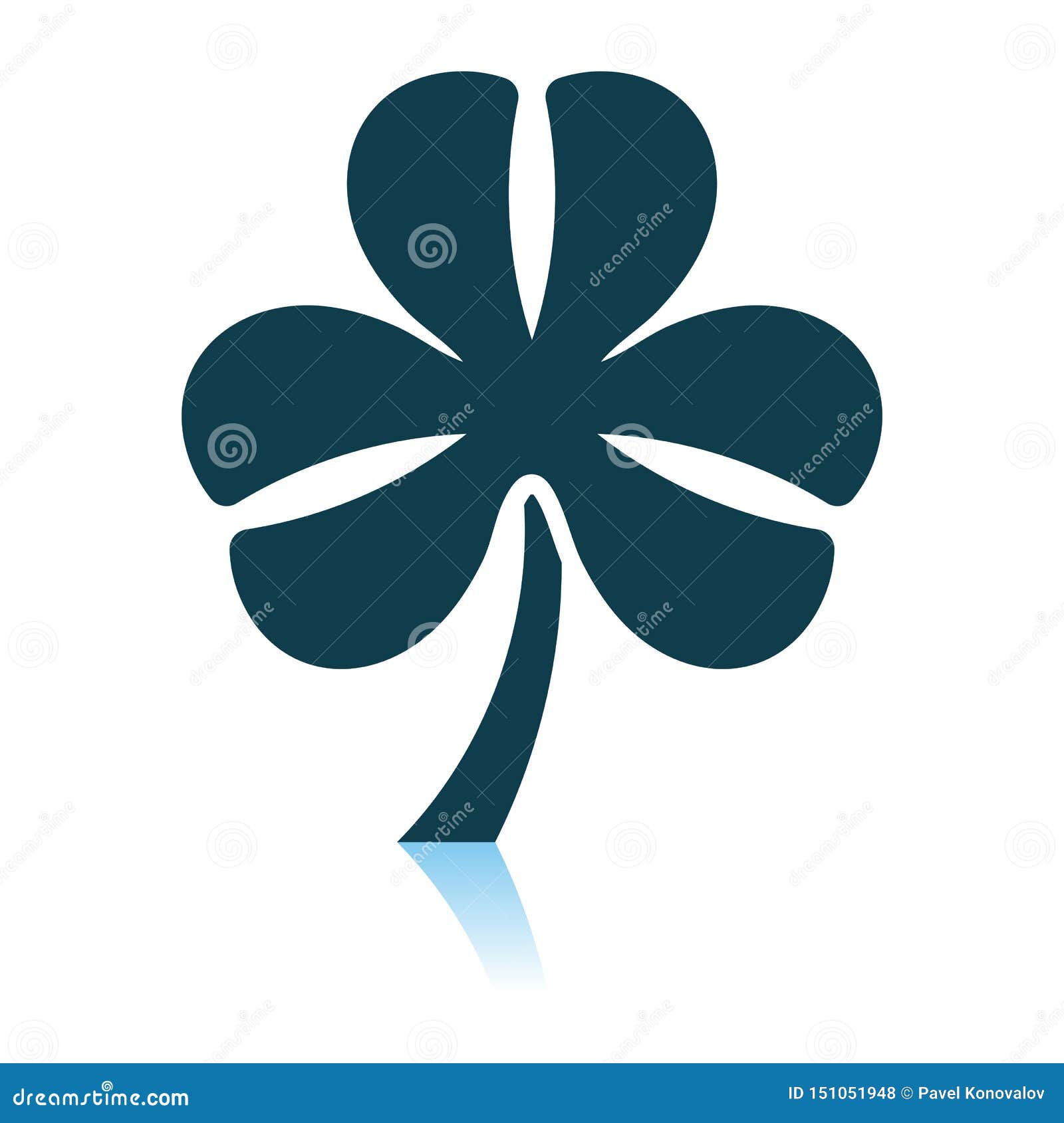 Shamrock Icon stock vector. Illustration of nature, culture - 151051948