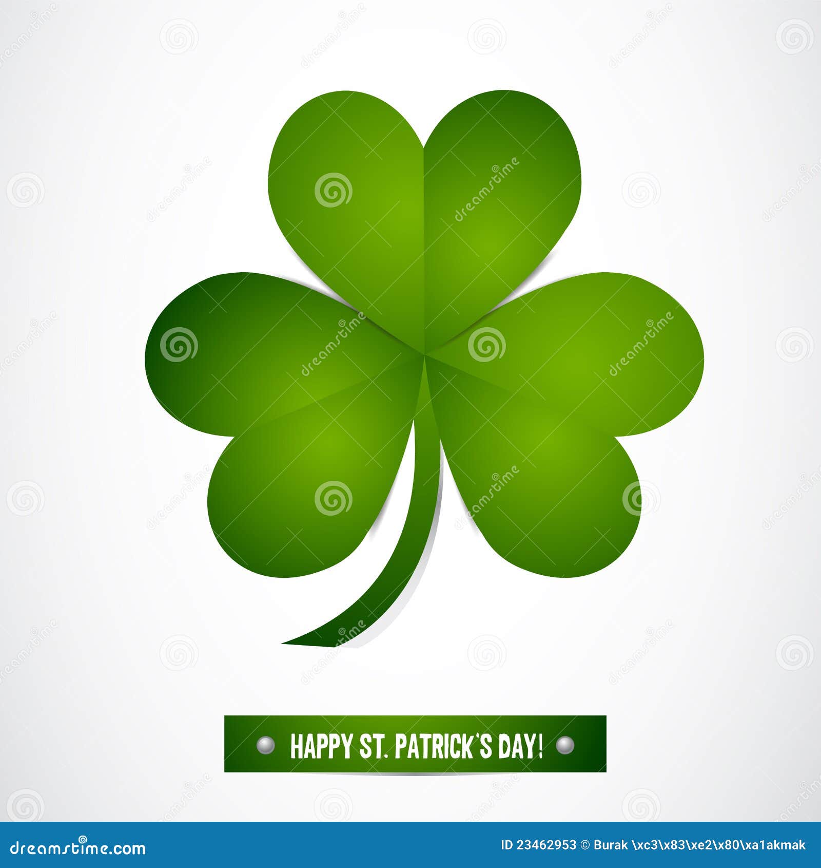 Shamrock Leaf stock illustration. Illustration of ireland - 23462953