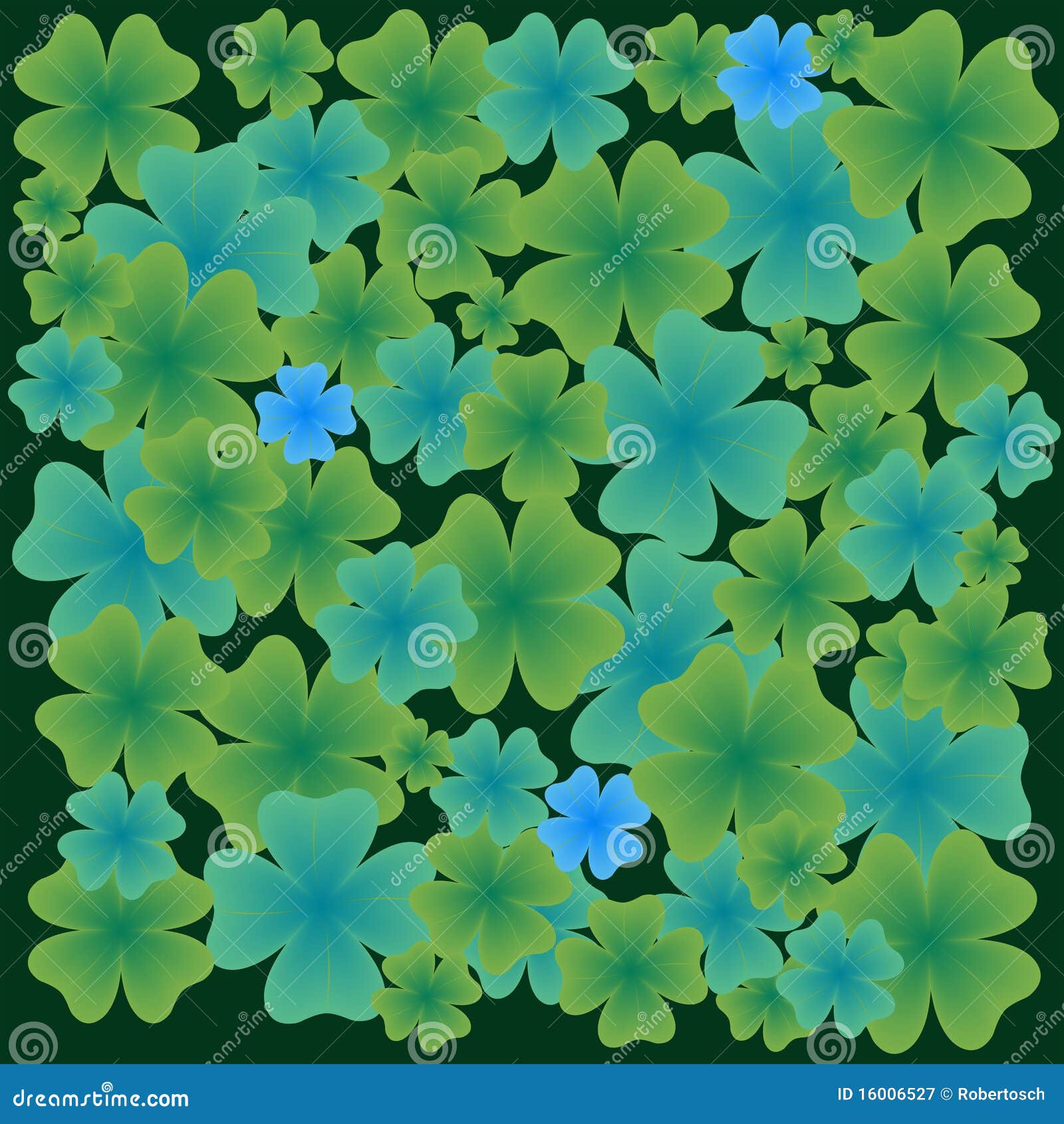 Shamrock leaves pattern stock vector. Illustration of creative - 16006527