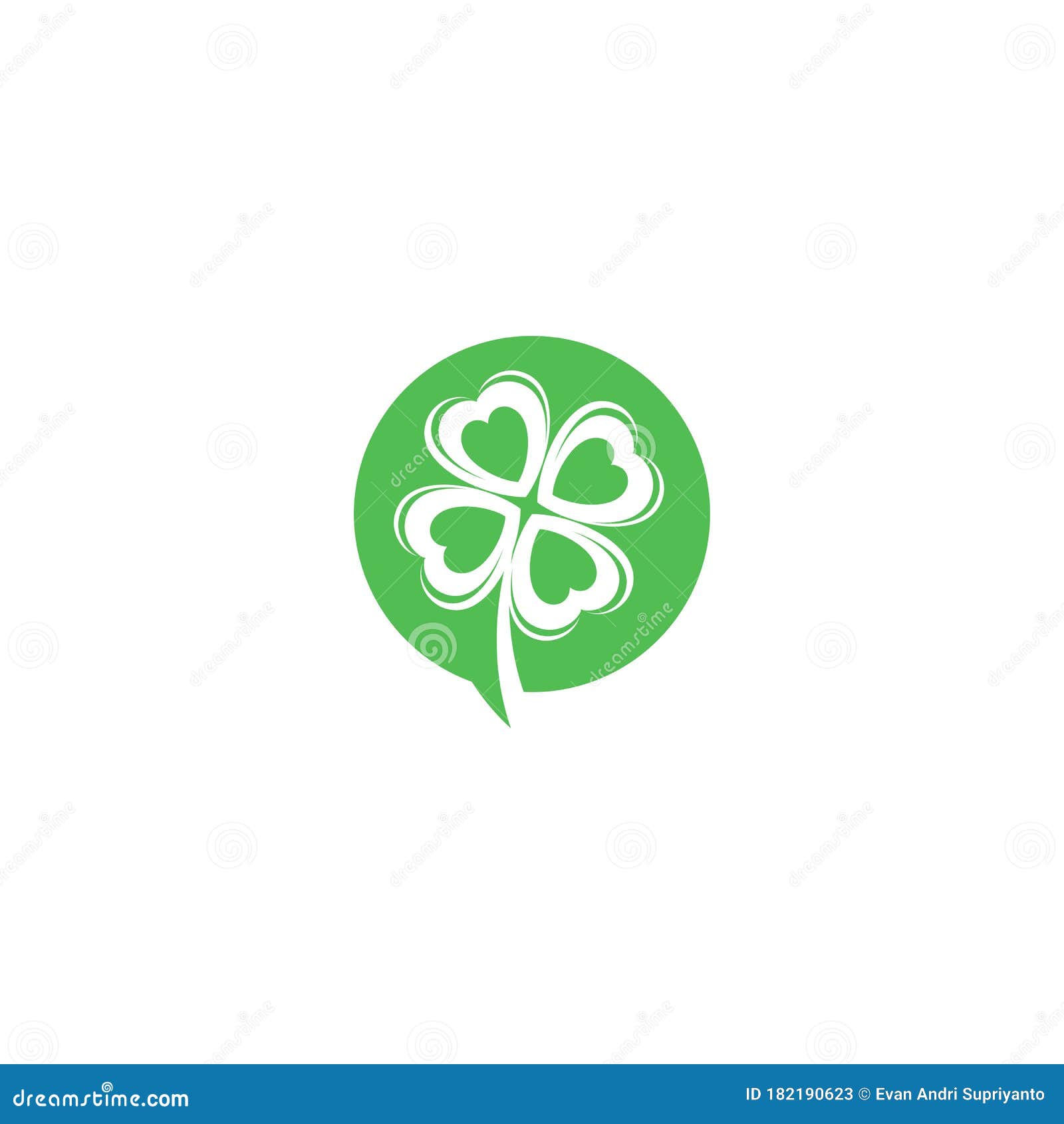 Shamrock Logo Template Vector Symbol Stock Vector - Illustration of ...