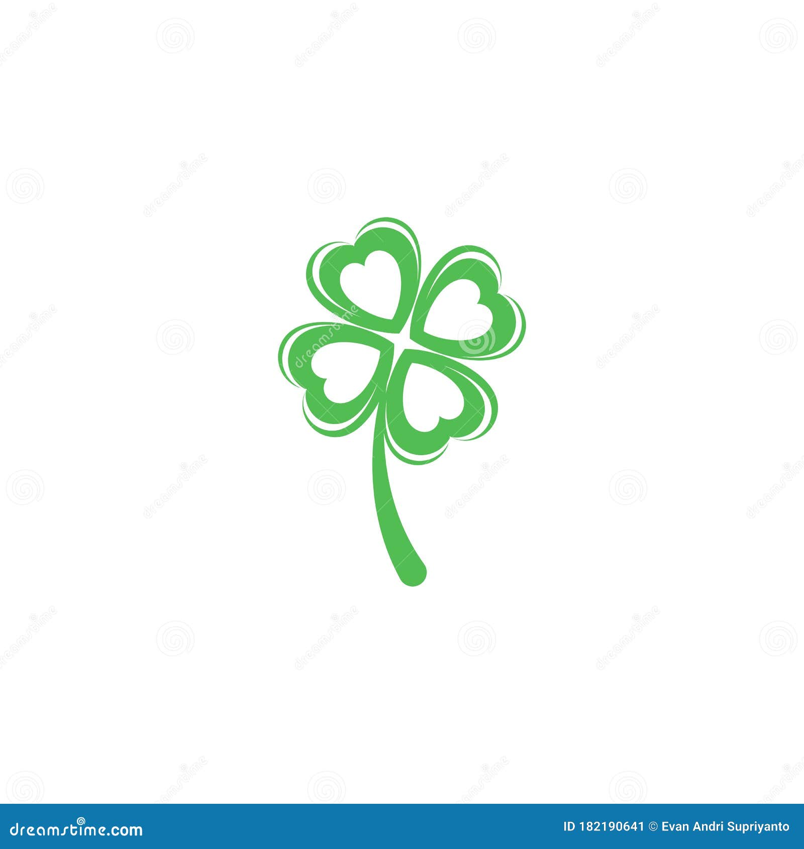 Shamrock Logo Template Vector Symbol Stock Vector - Illustration of ...