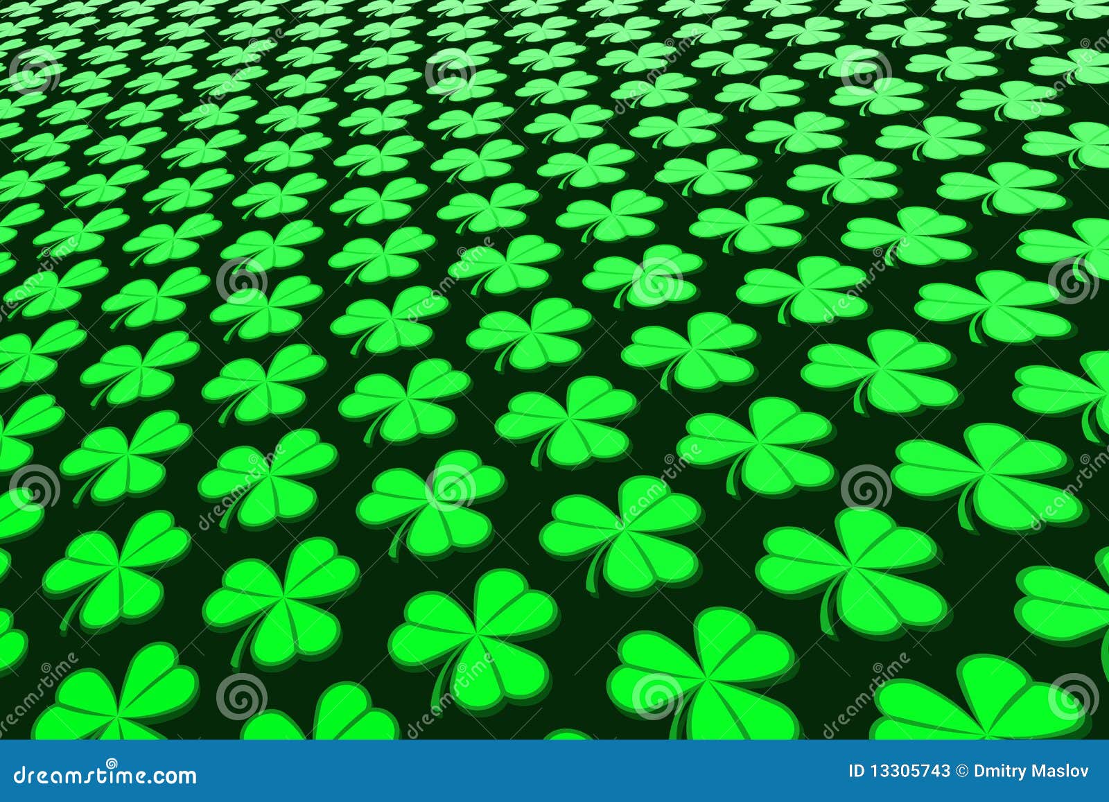 Shamrock Pattern stock vector. Illustration of nature - 13305743