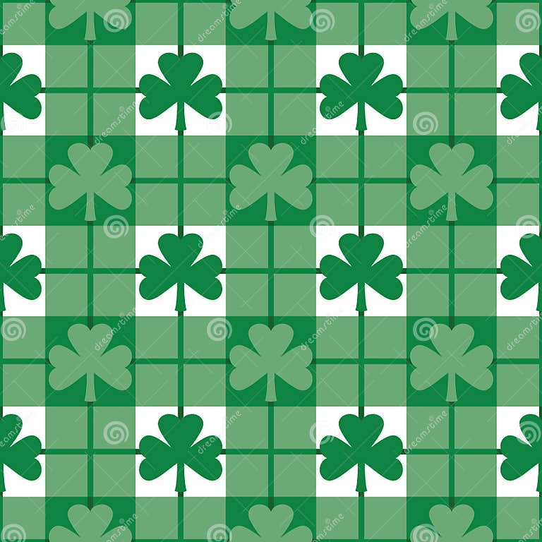Shamrock Pattern stock vector. Illustration of repeating - 3871826
