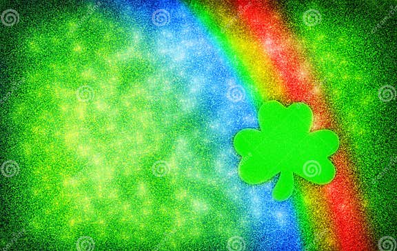 Shamrock Rainbow Sparkle Background Stock Image - Image of sparkle ...