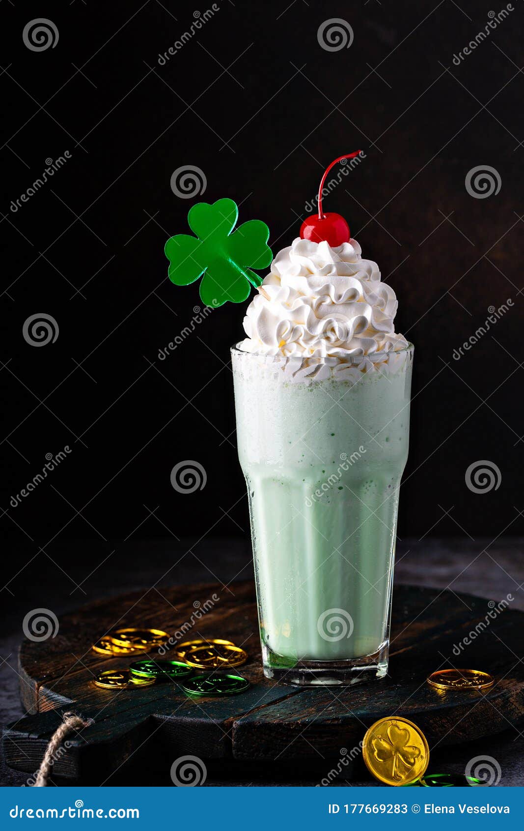 Shamrock Shake for Saint Patricks Day Stock Image - Image of drink ...
