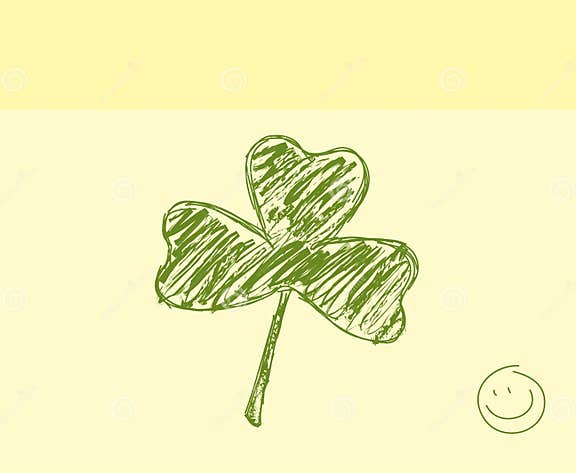 Shamrock and smile stock vector. Illustration of graphic - 18931180