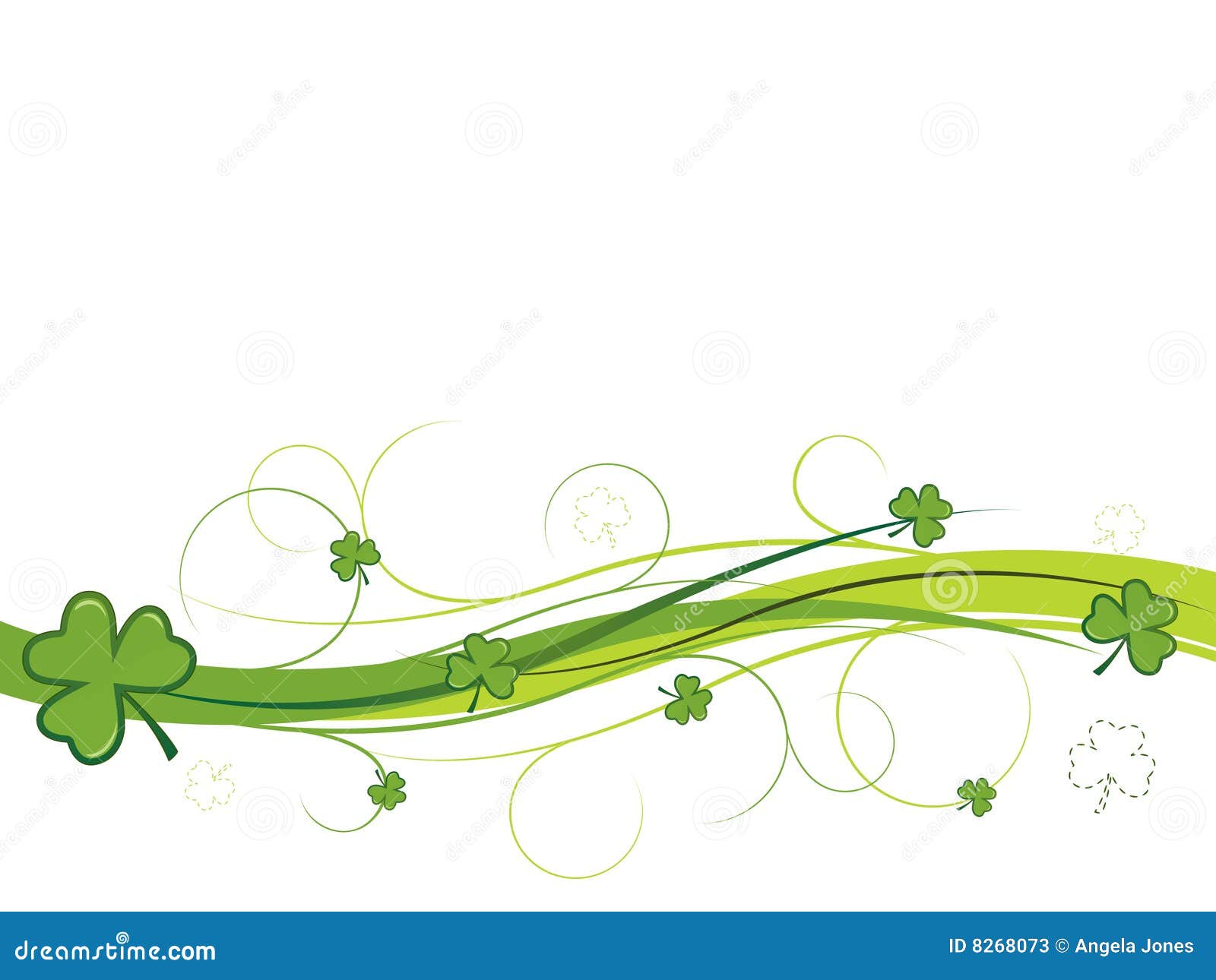 Shamrock Divider Clip Art