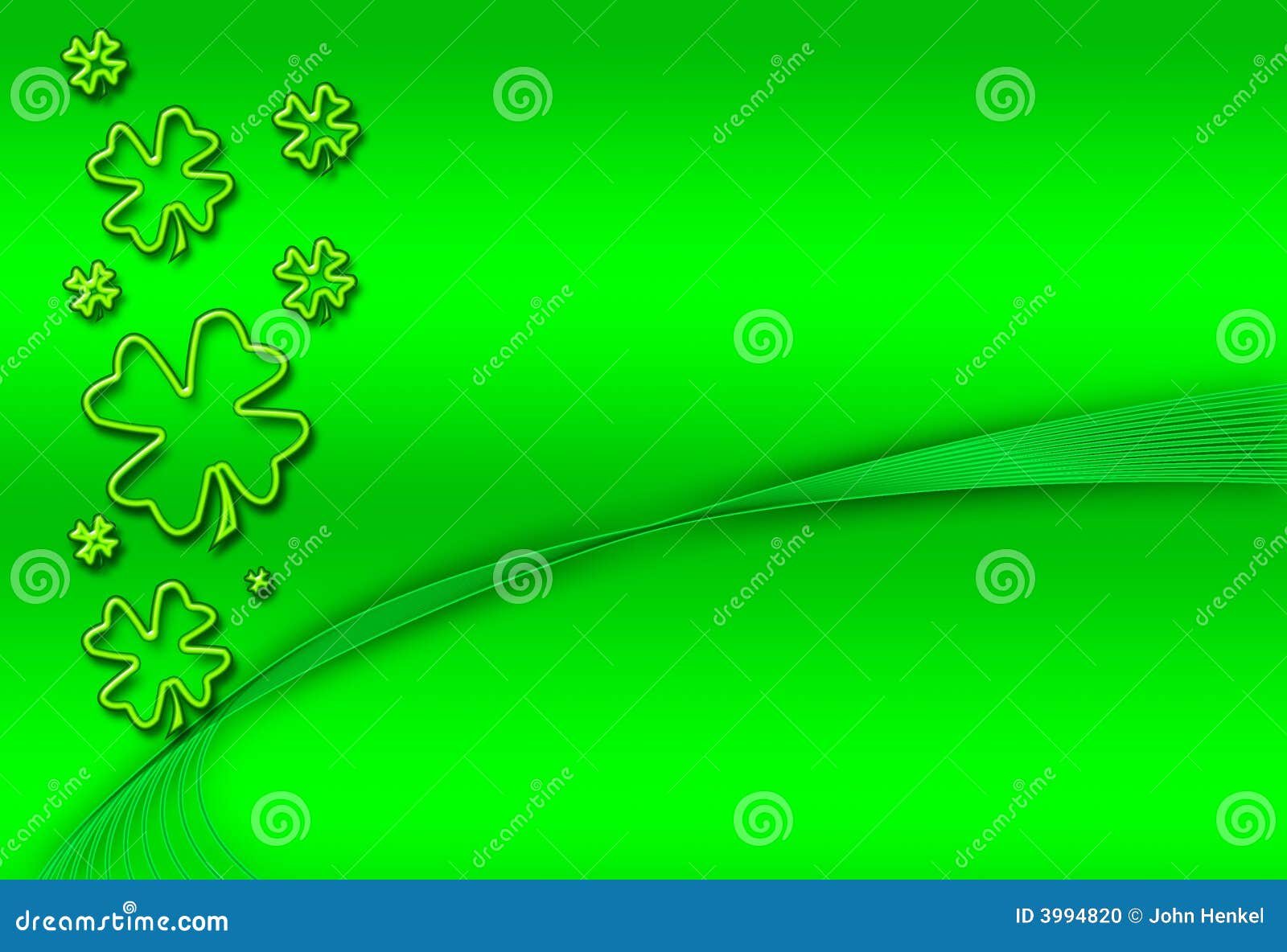 Shamrock Template stock illustration. Illustration of ireland - 3994820