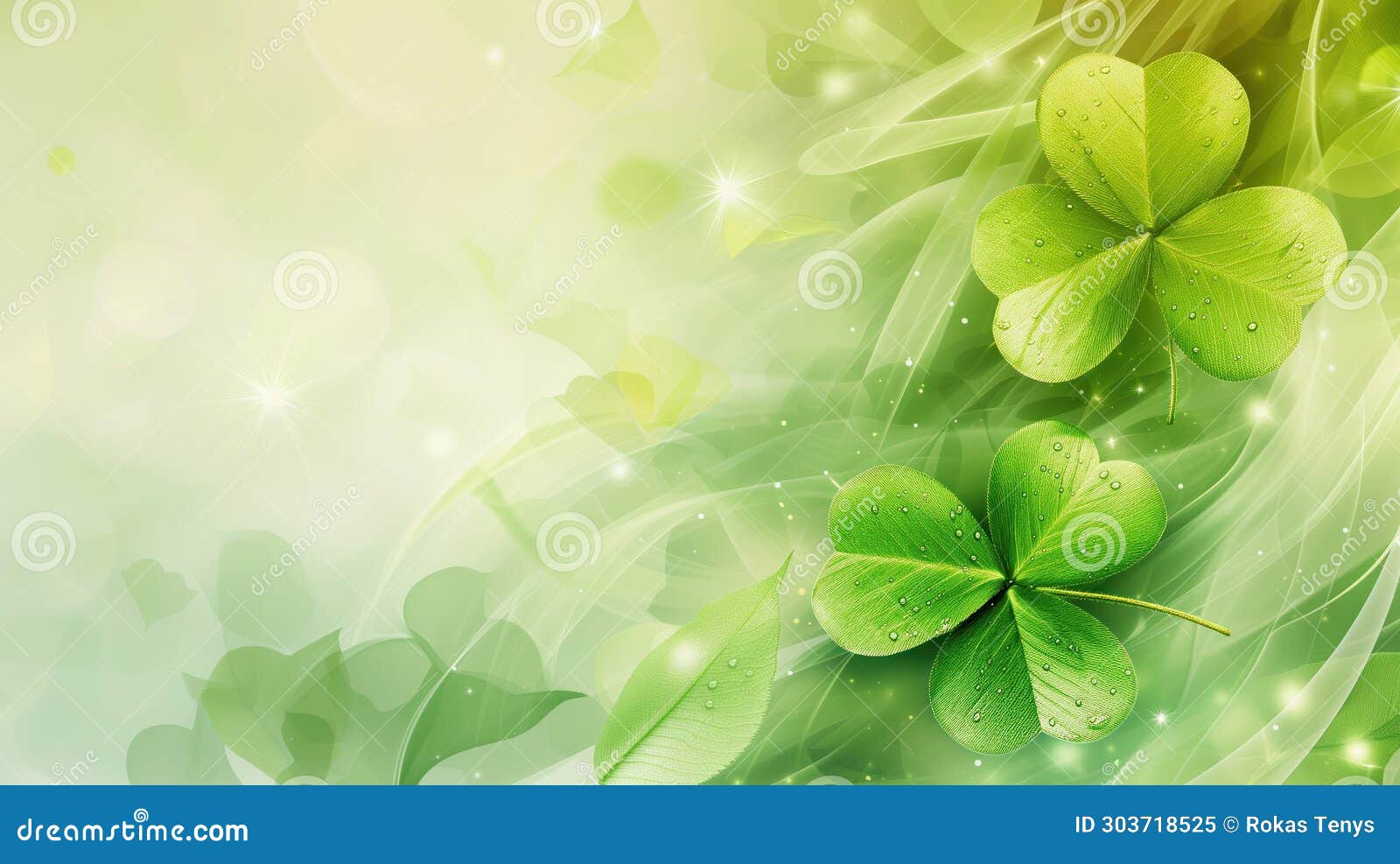 Shamrock Three Leaf Clover Background. Lucky Fortune Irish Three Leaves ... Shamrock Three Leaf Clover Background. Lucky Fortune Irish Three Leaves ...
