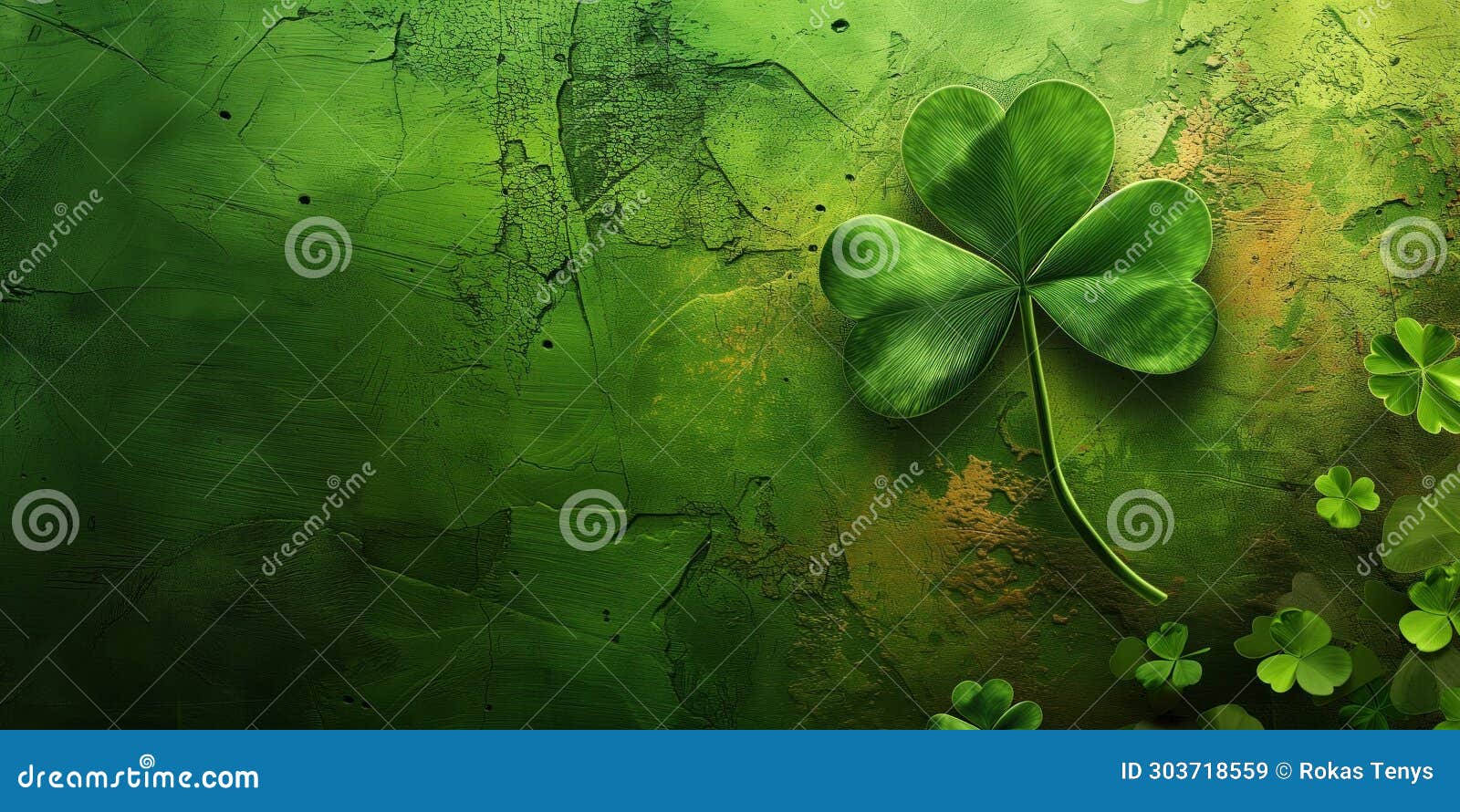 Shamrock Three Leaf Clover Background. Lucky Fortune Irish Three Leaves ... Shamrock Three Leaf Clover Background. Lucky Fortune Irish Three Leaves ...