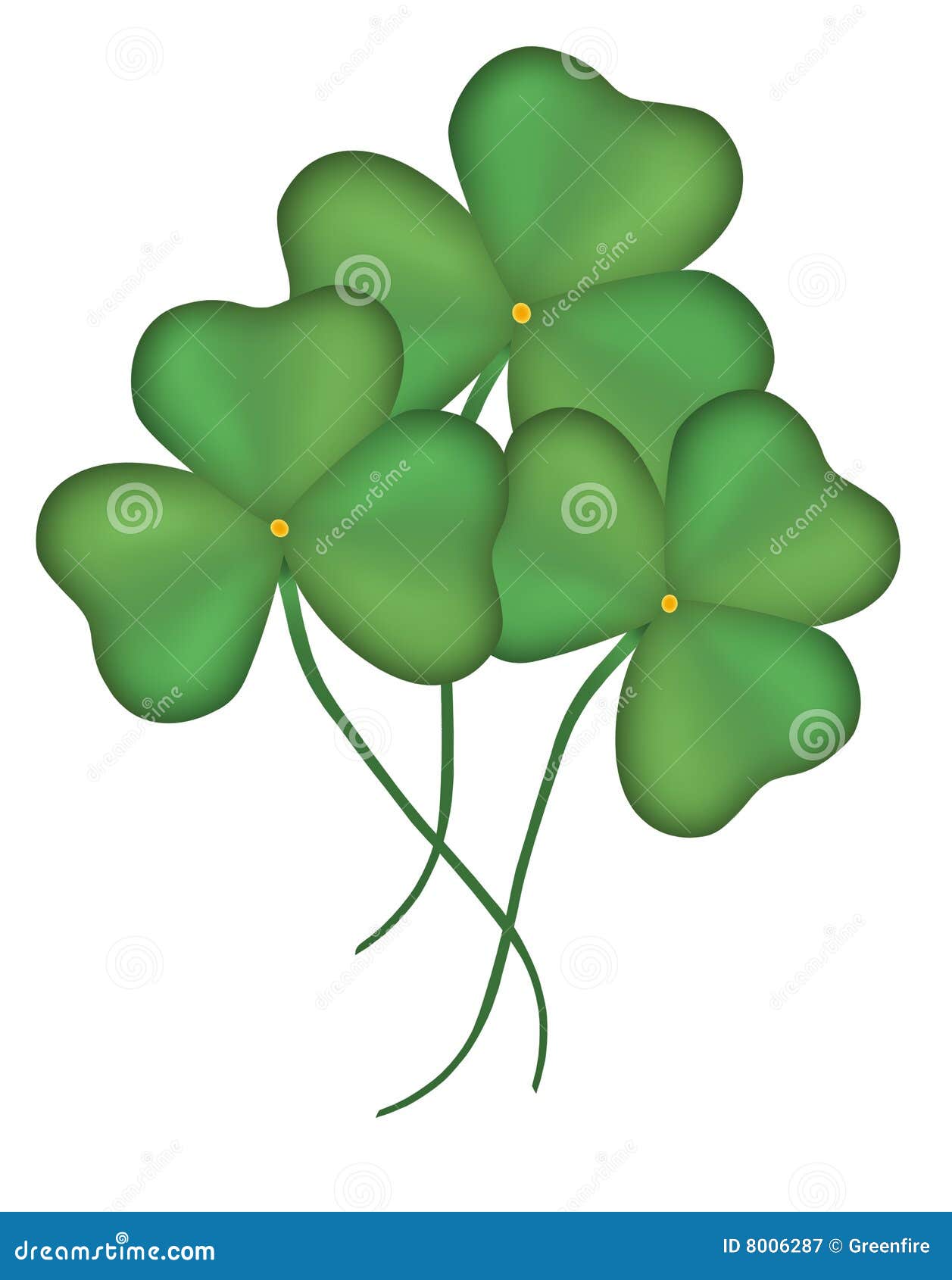 Shamrocks stock illustration. Illustration of ireland - 8006287