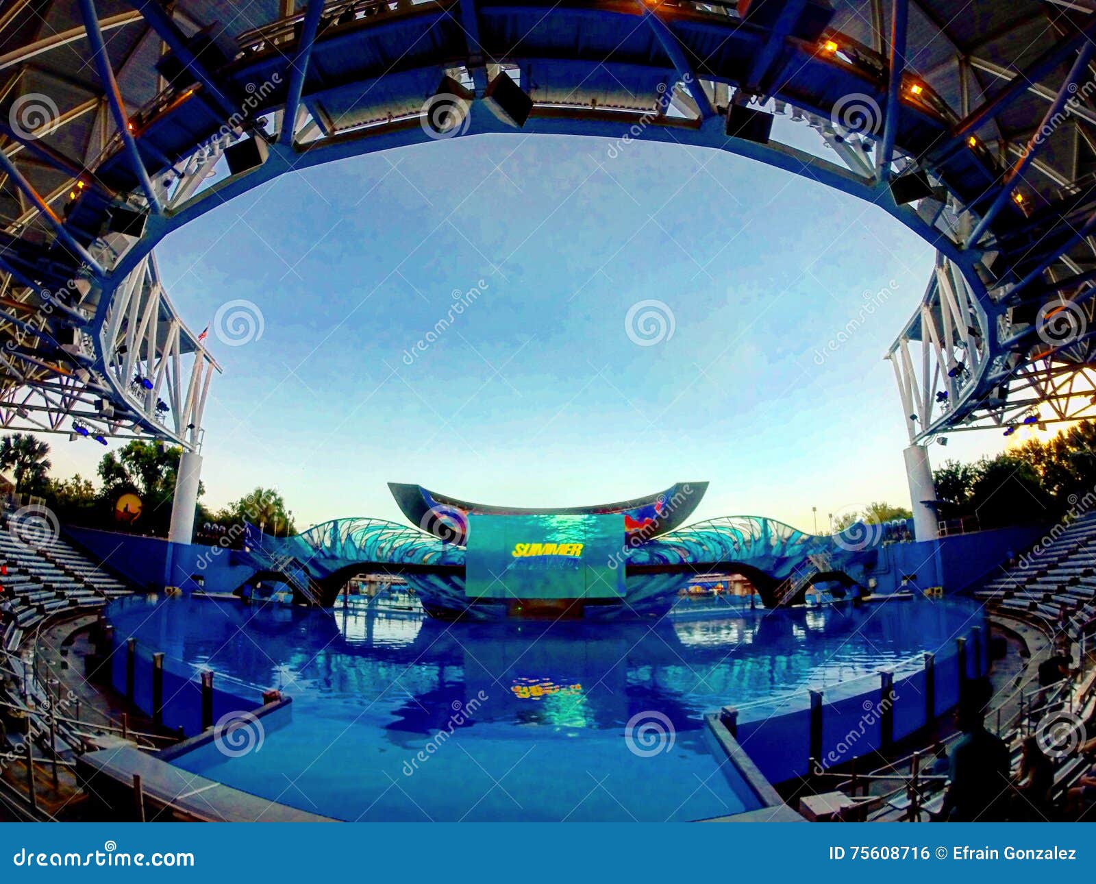 Shamu s Stadium editorial photo. Image of seaword, whale - 75608716