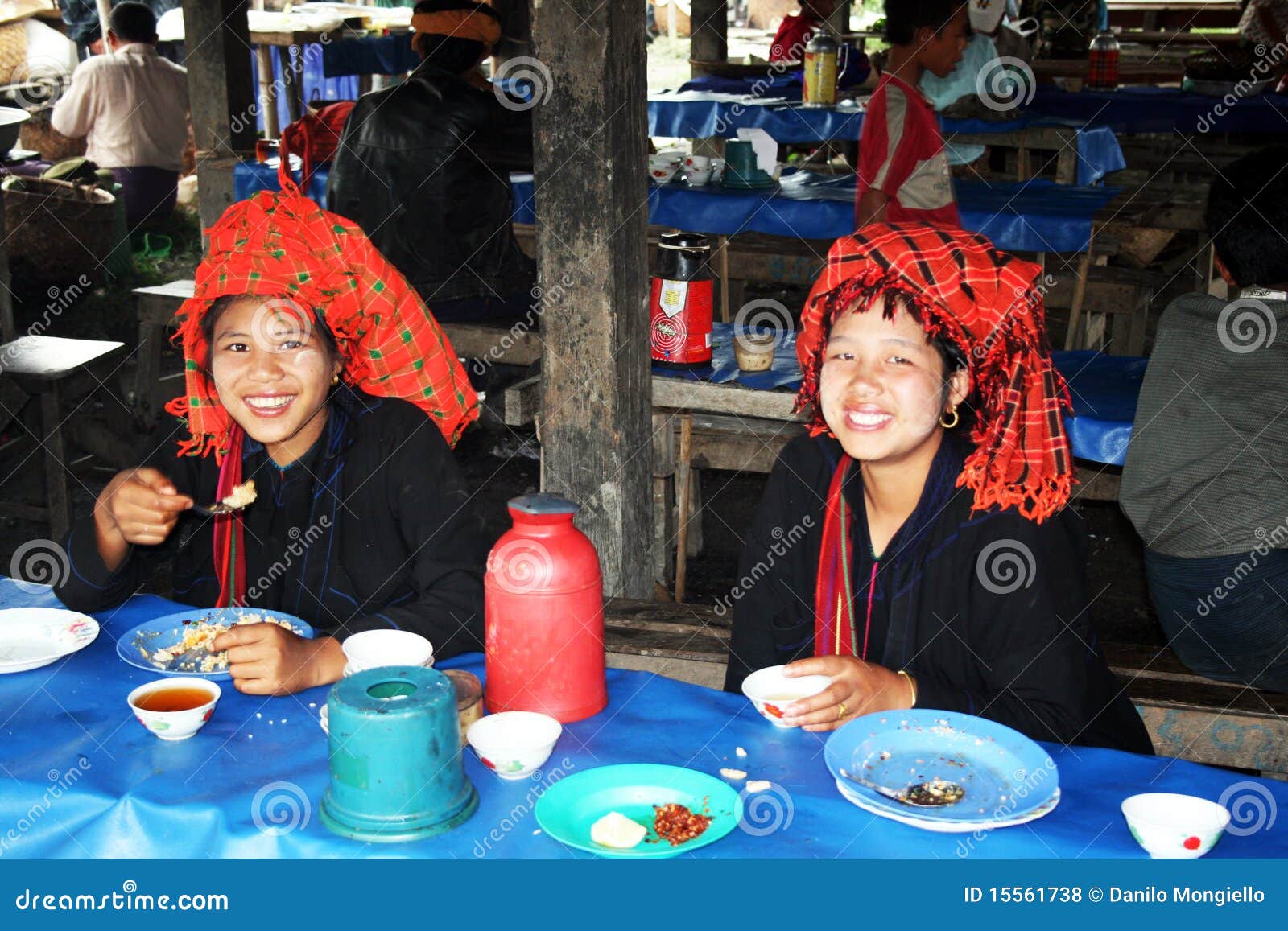 Shan girls editorial stock photo. Image of asia, ethnic - 15561738