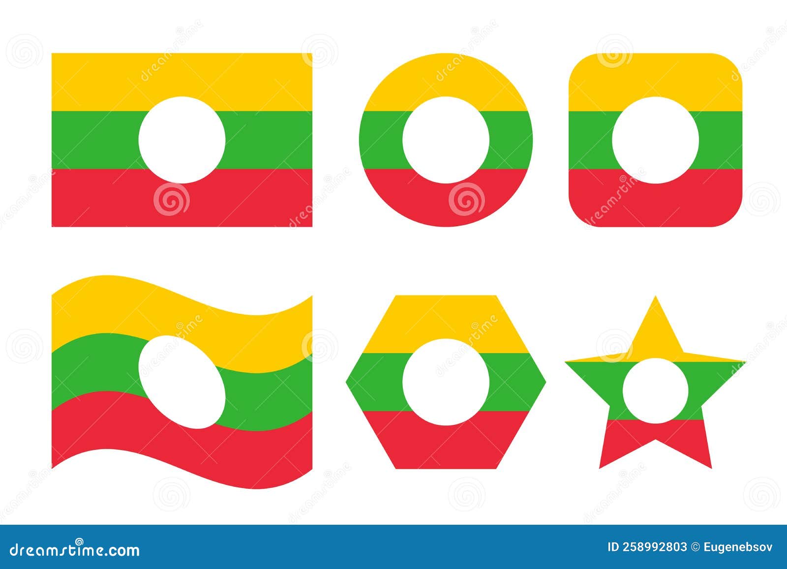 Shan State Flag Simple Illustration for Independence Day or Election ...