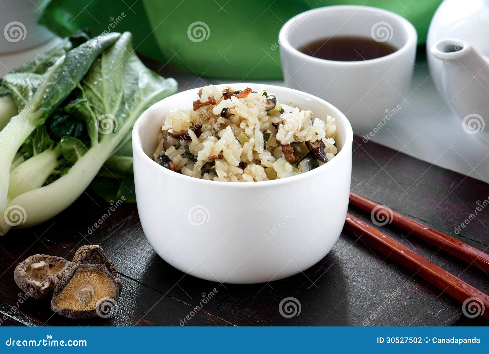 Shanghai Bok Choy rice stock photo. Image of chinese - 30527502