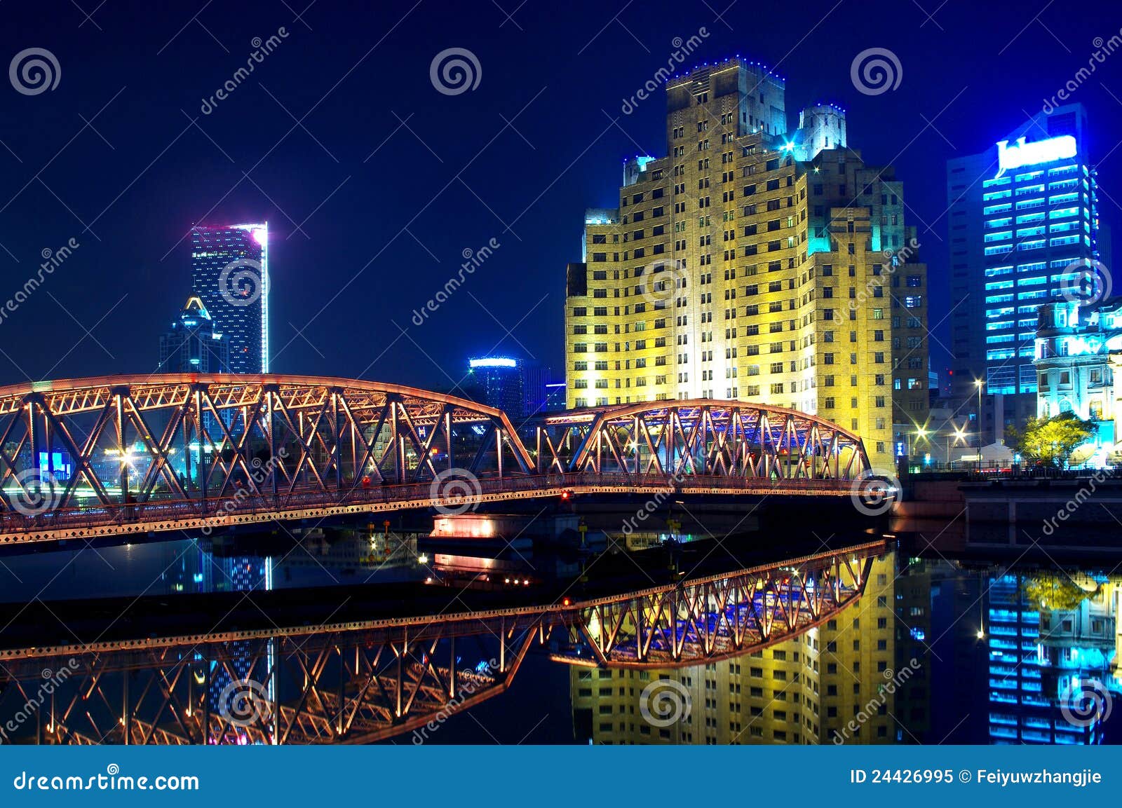 Shanghai Bridge stock image. Image of modern, frame, business - 24426995