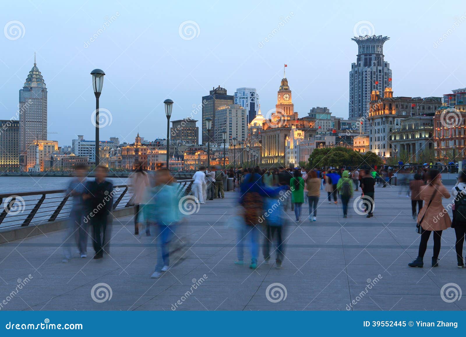 Shanghai the Bund Night Scene Stock Image - Image of bund, transverse ...