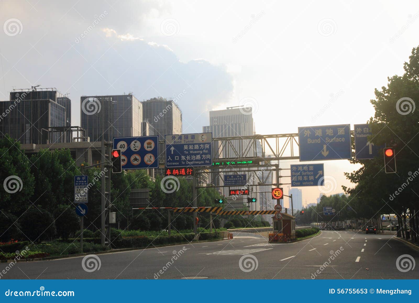 The shanghai Bund Road editorial stock photo. Image of shanghai - 56755653