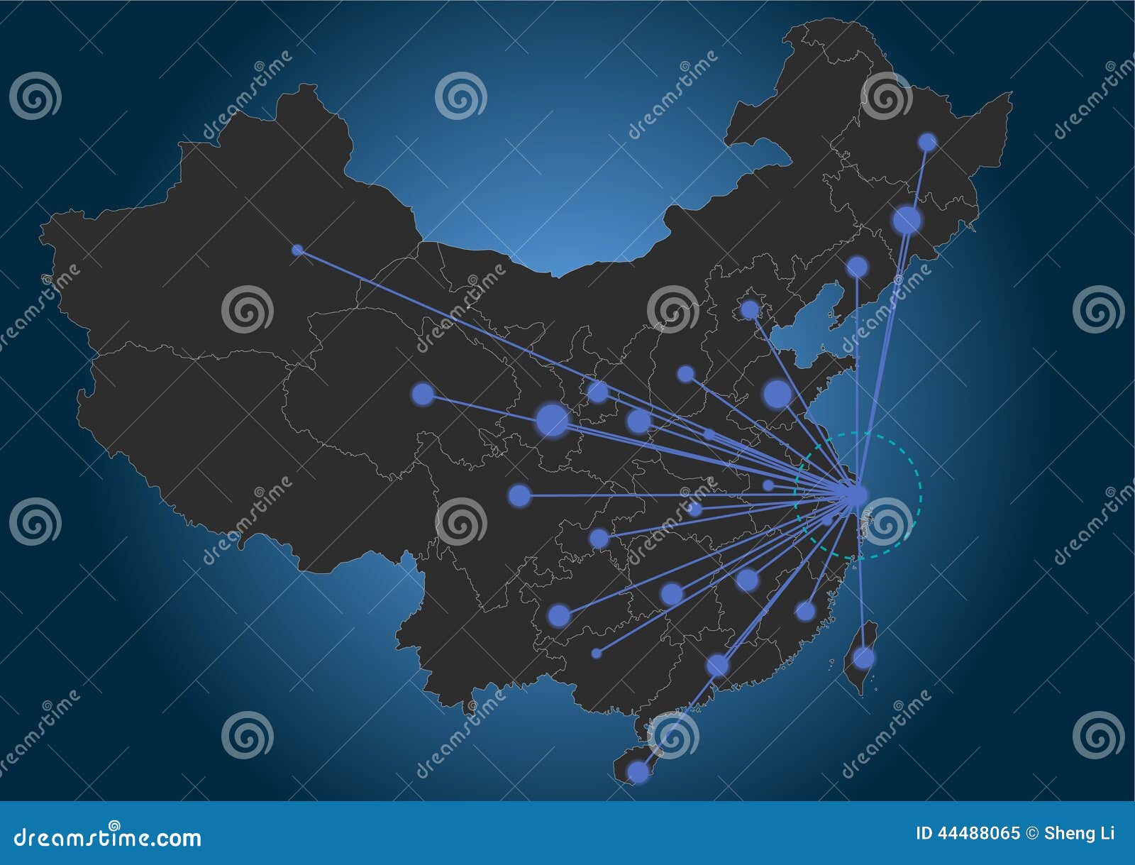 Shanghai center china stock vector. Illustration of shanghai - 44488065