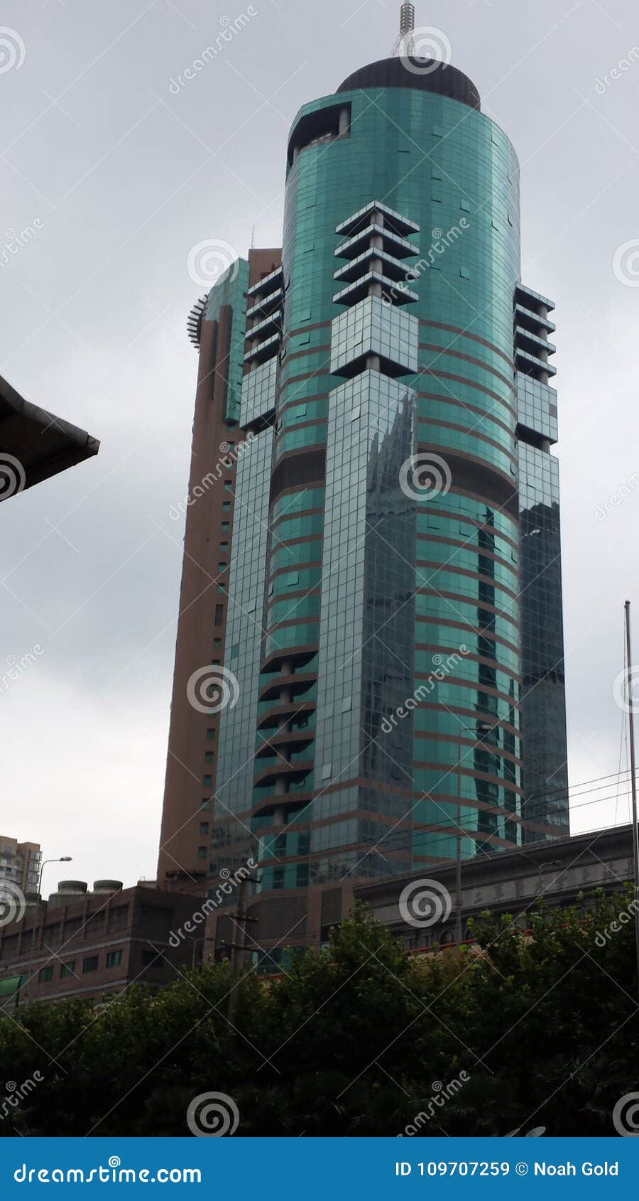 Cubist Skyscraper stock image. Image of cubist, shanghai - 109707259
