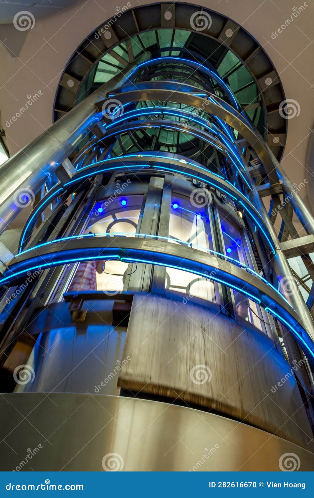 Shanghai, China - July 12, 2019: Inside the Oriental Pearl Tower in ...